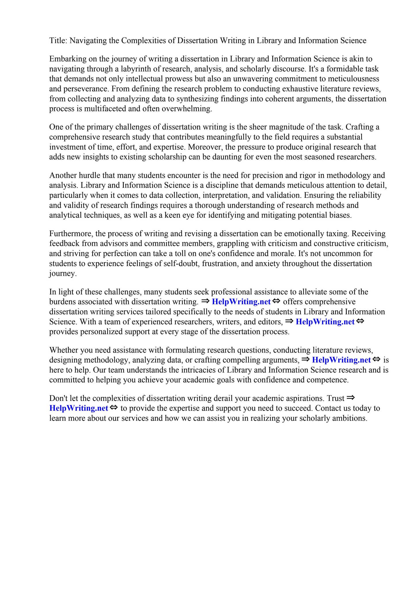 Dissertation In Library And Information Science by Joanne Gaynor - Issuu