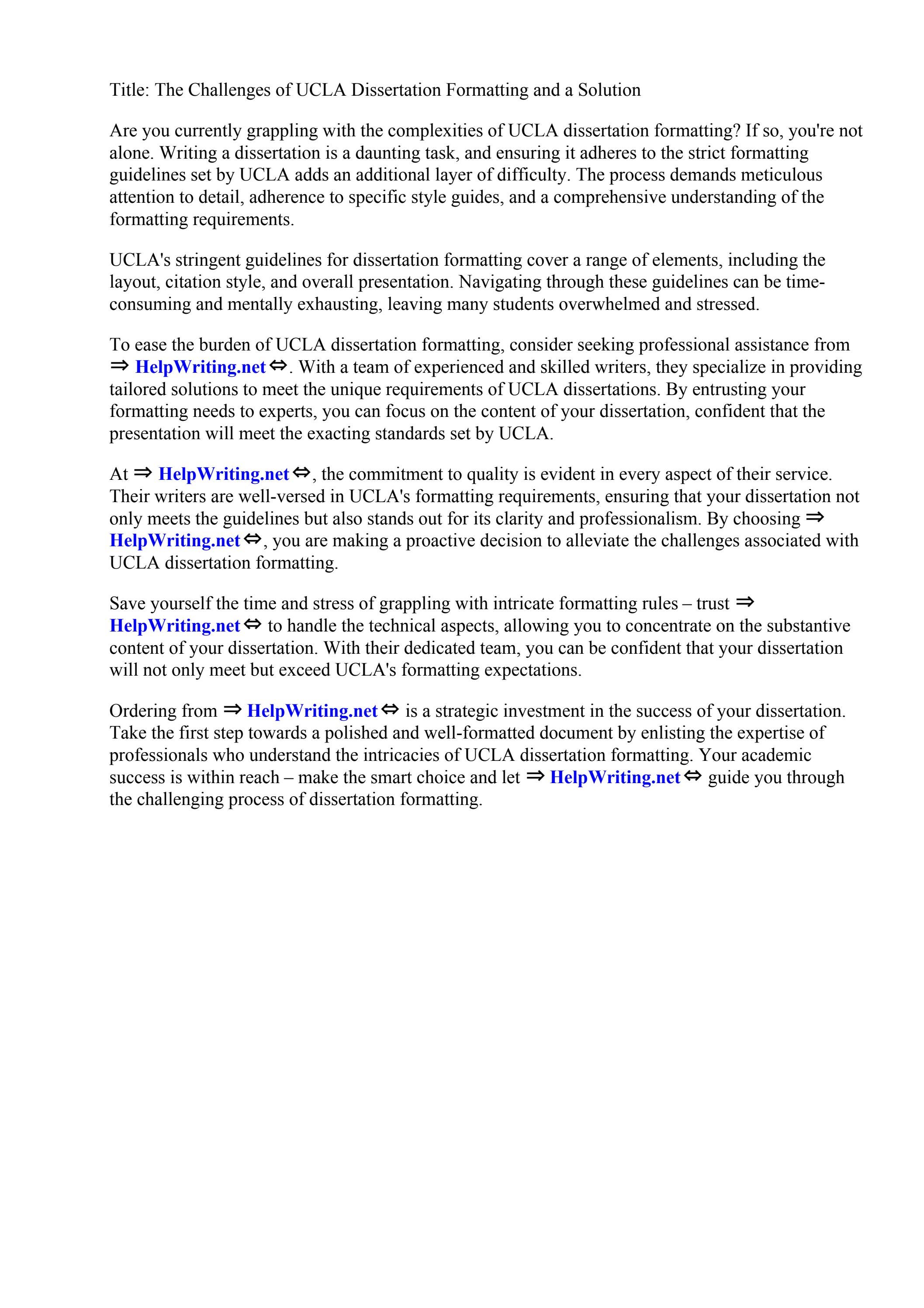 Ucla Dissertation Formatting by Mercedes Alonso - Issuu