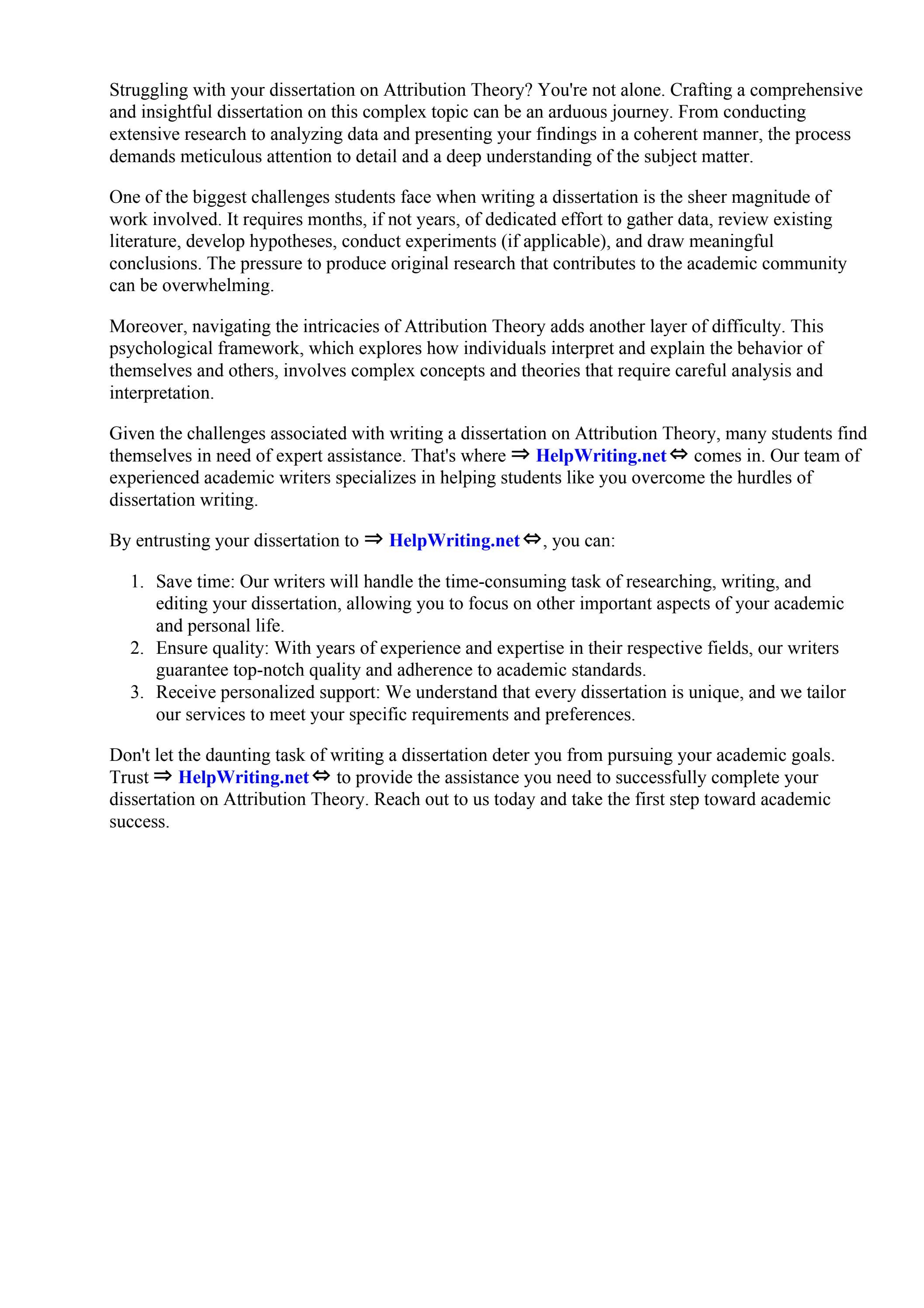 Dissertation Attribution Theory by Brittany Howard - Issuu