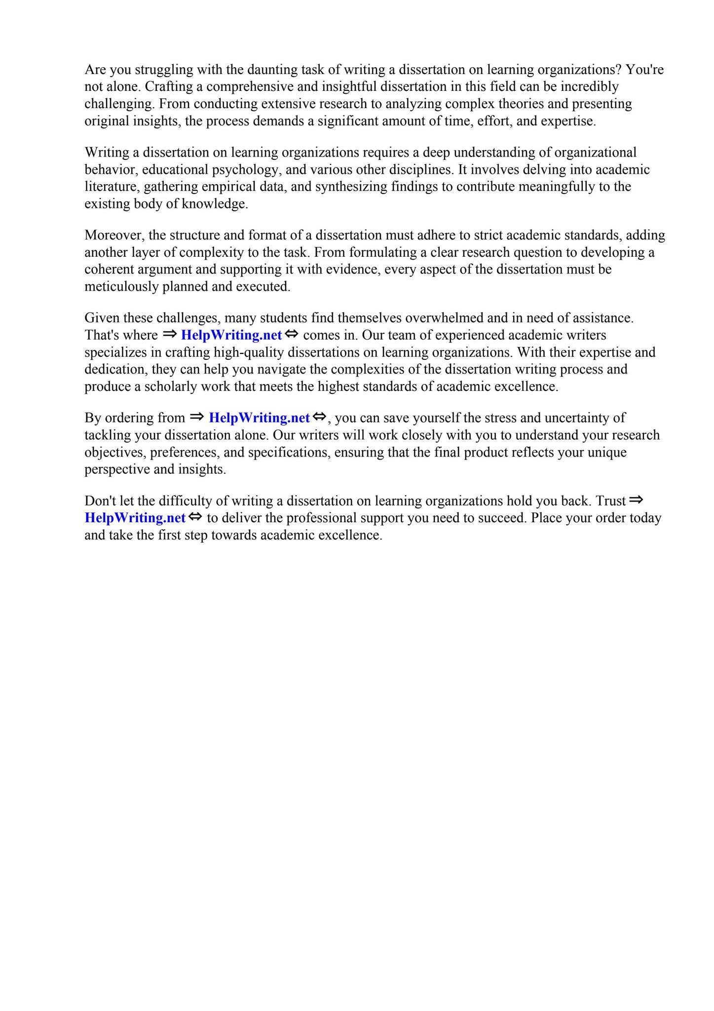 Dissertation On Learning Organizations by Jordan Bellamy - Issuu