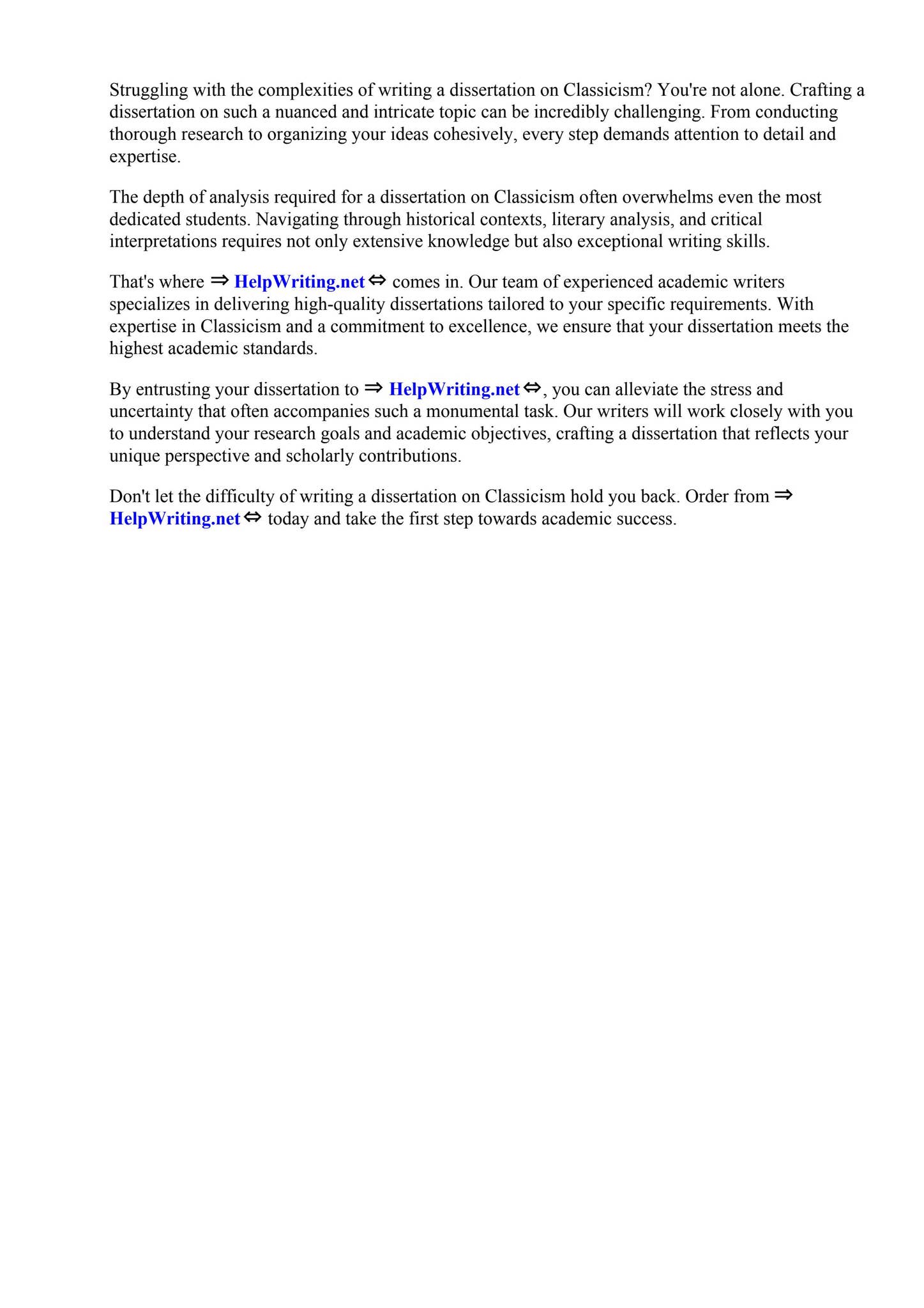 Dissertation Classicisme by Jordan Bellamy - Issuu