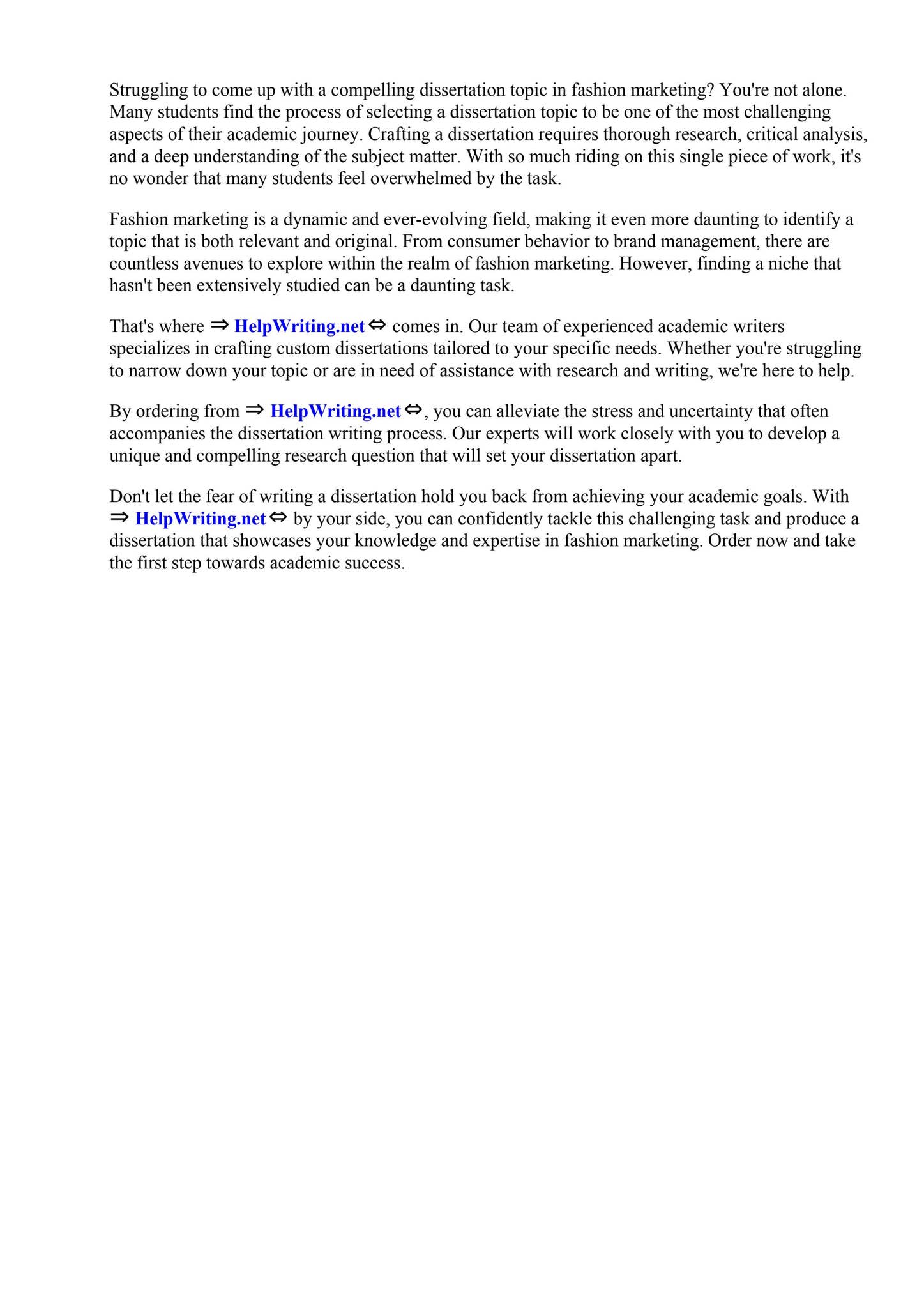 Dissertation Topics In Fashion Marketing by Jordan Bellamy - Issuu