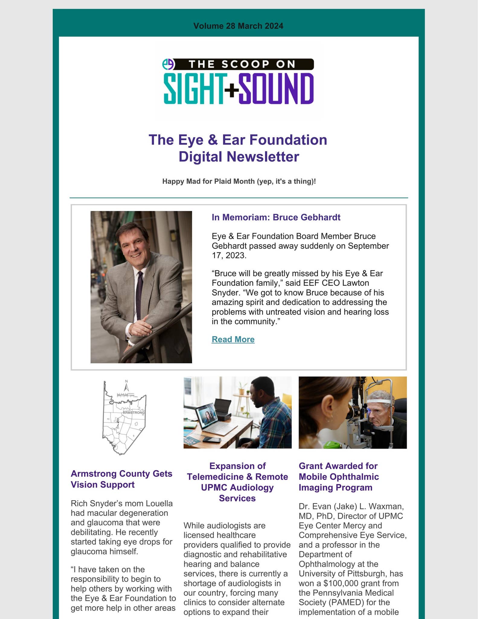 The Scoop, March 2024 by Eye & Ear Foundation of Pittsburgh - Issuu