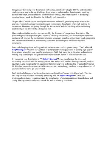Dissertation Candide Chapitre 18 by Allison Castellon - Issuu