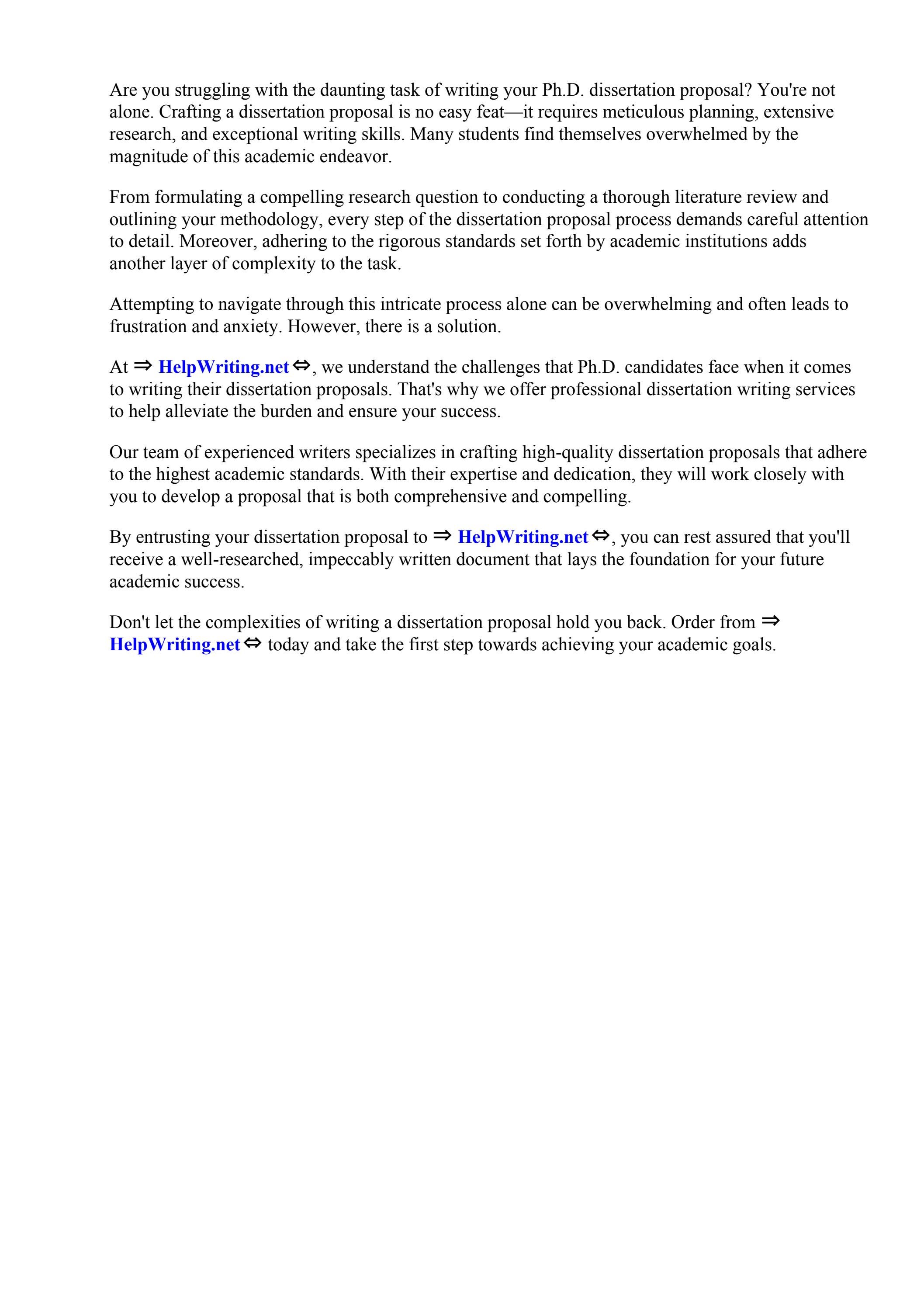 Phd Dissertation Proposal Example by Wendy Bryant - Issuu