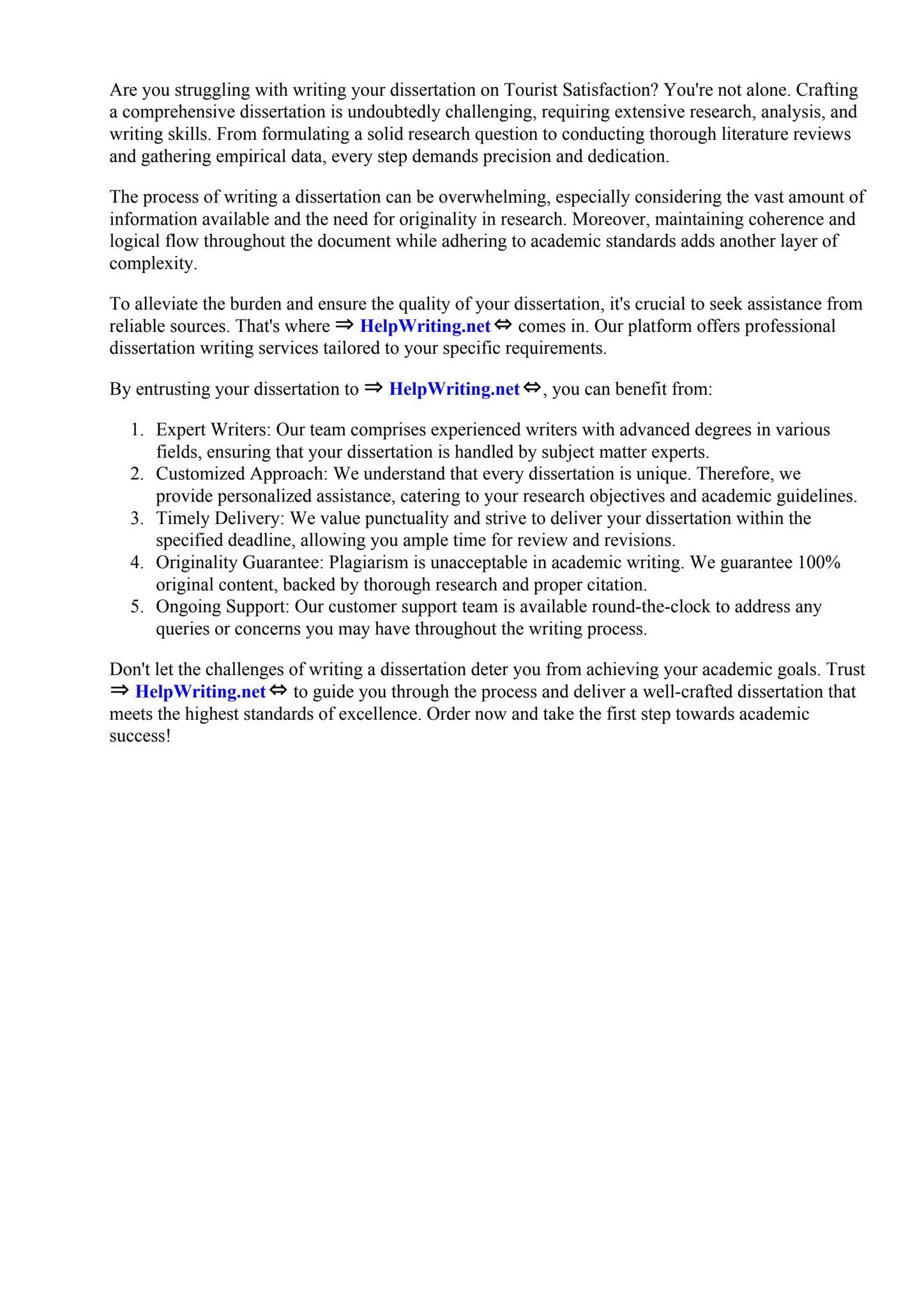 Dissertation Tourist Satisfaction by Jody Neal - Issuu