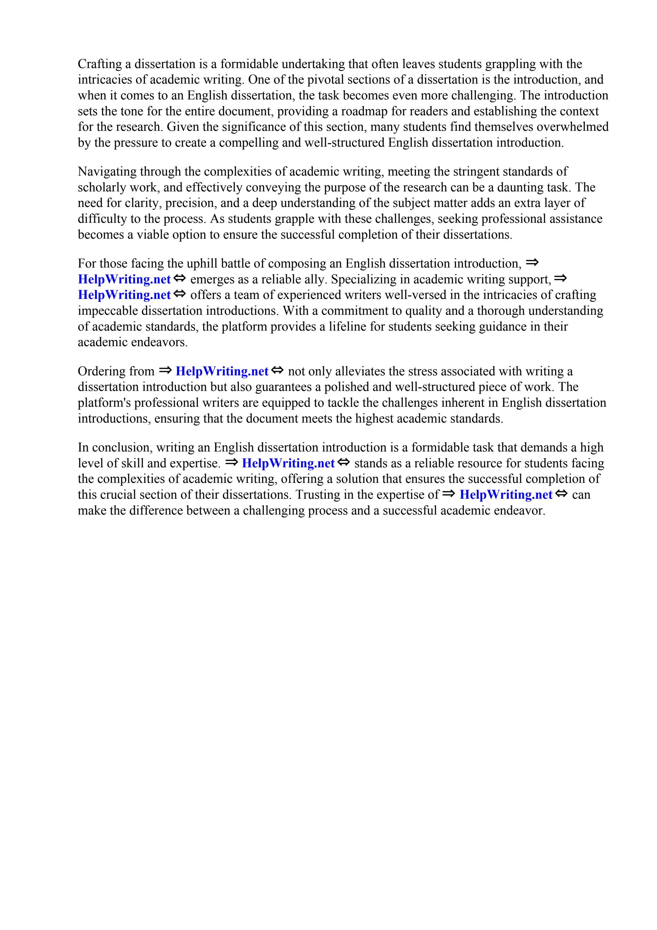 How To Write An English Dissertation Introduction by Natasha Jones - Issuu