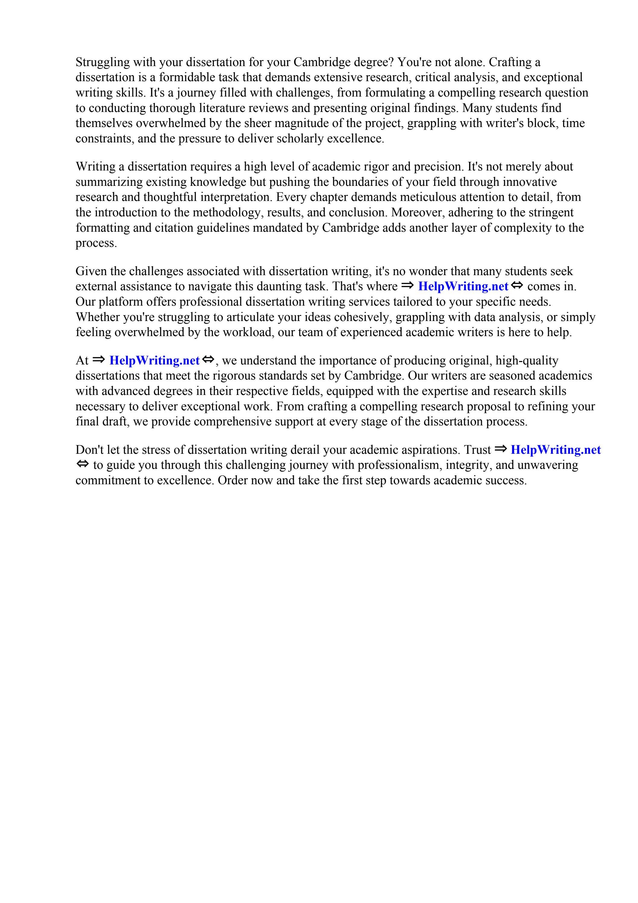 Dissertation Cambridge by Missy Sanchez - Issuu