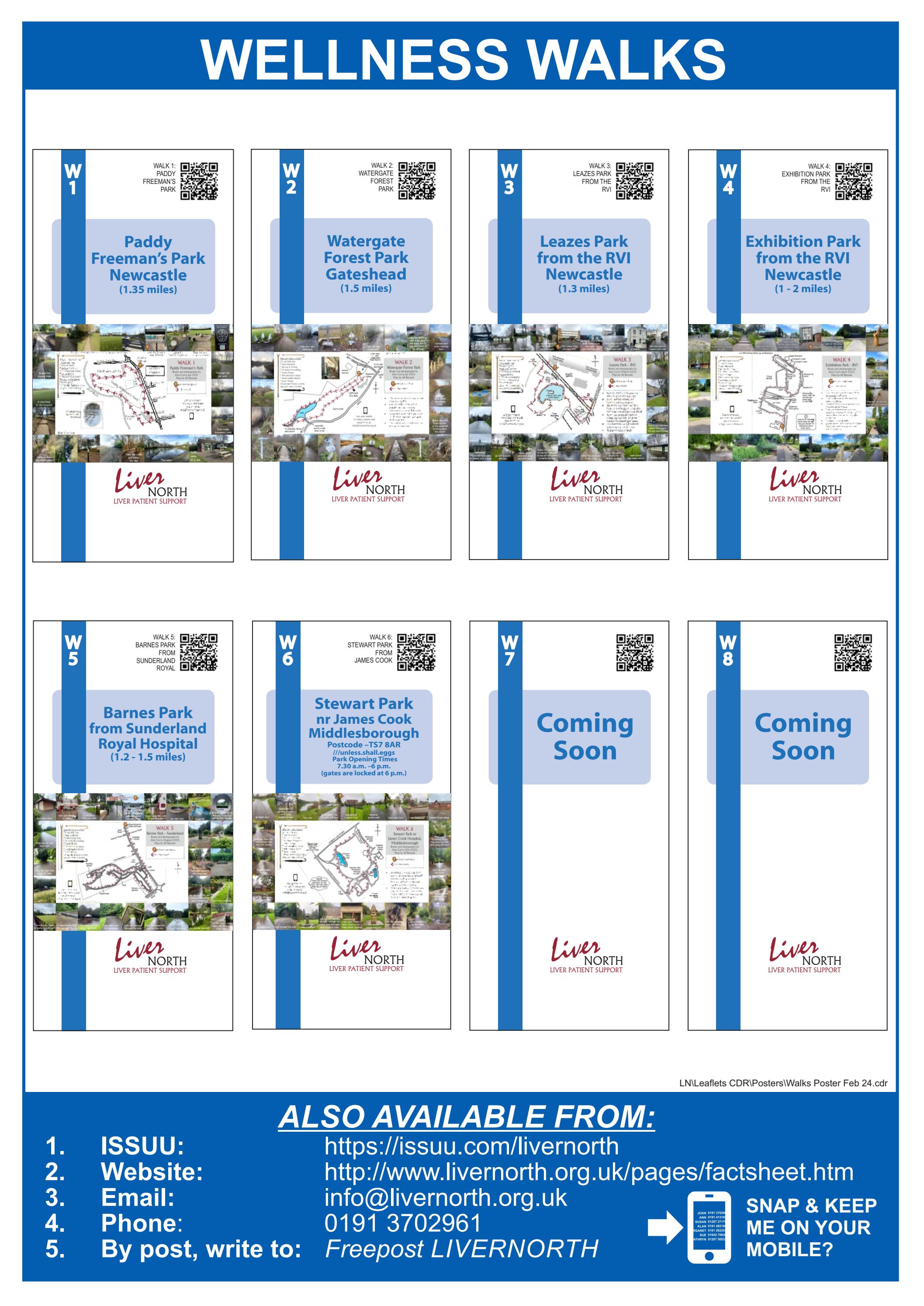 Walks Poster - click a walk to get the leaflet by LIVErNORTH - Issuu