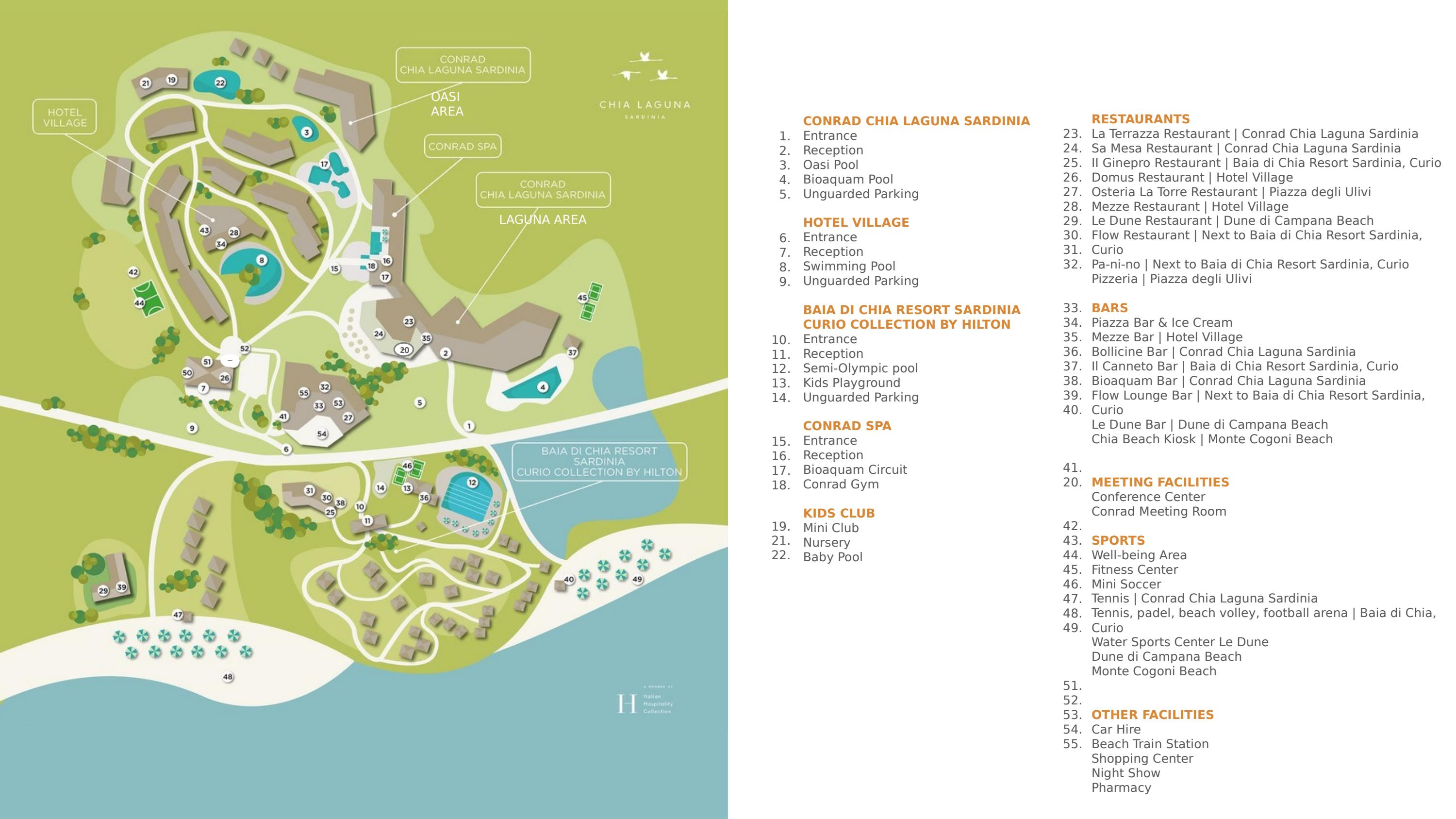 Chia Laguna Resort's Map by Italian Hospitality Collection - Issuu
