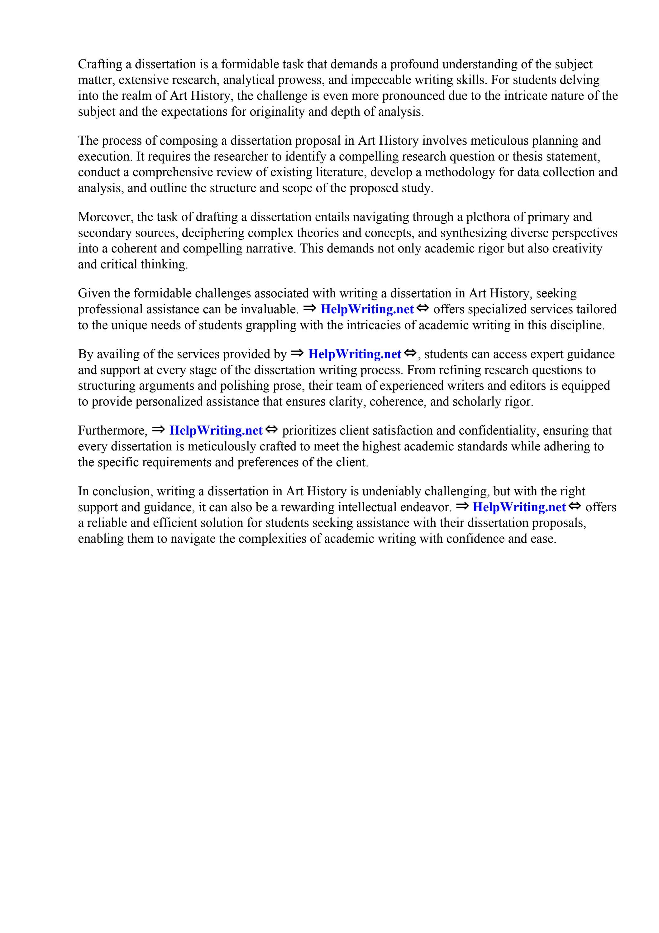 Sample Dissertation Proposal Art History by Christina Carter - Issuu