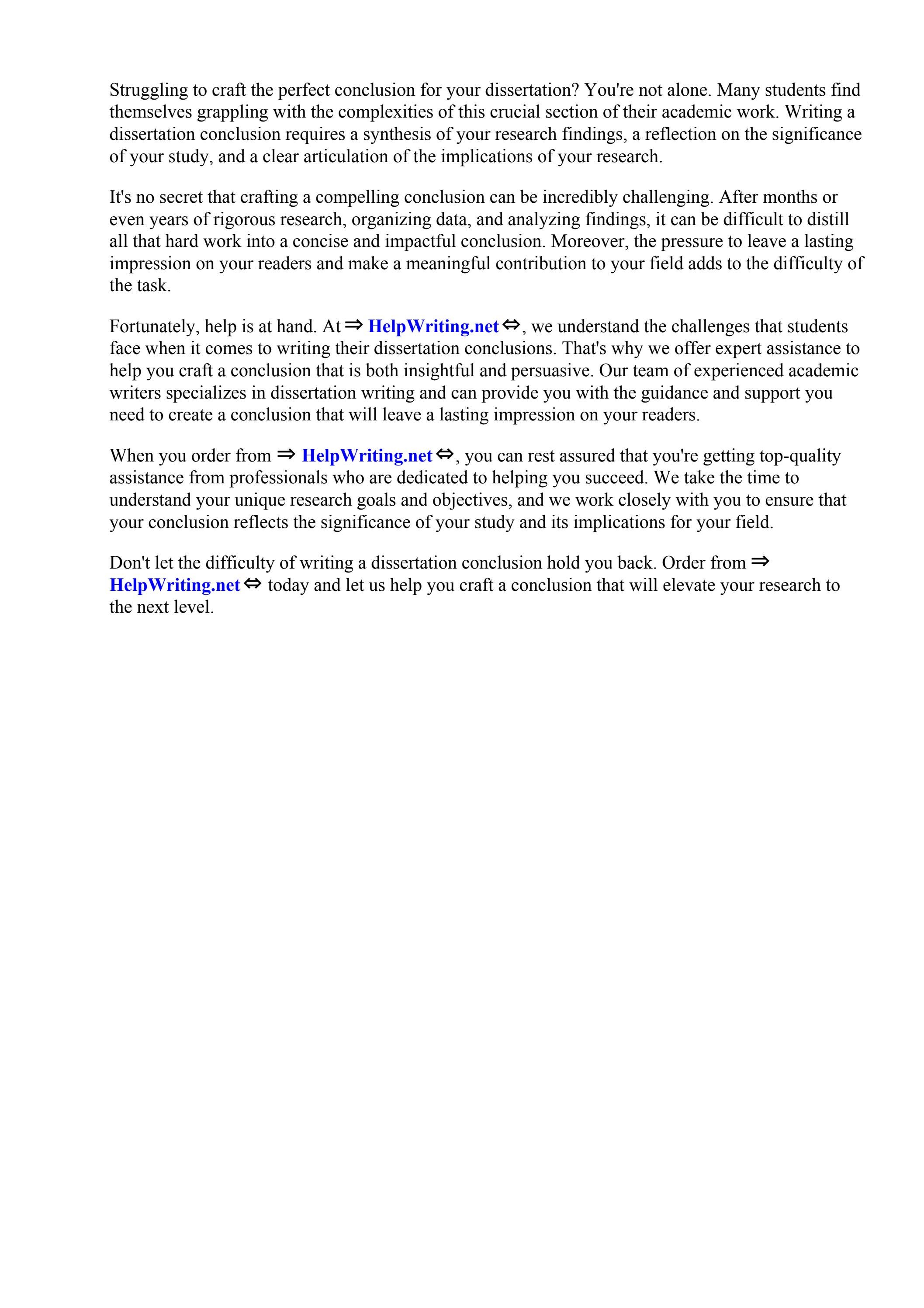 Dissertation Conclusion Words by Erica Miller - Issuu