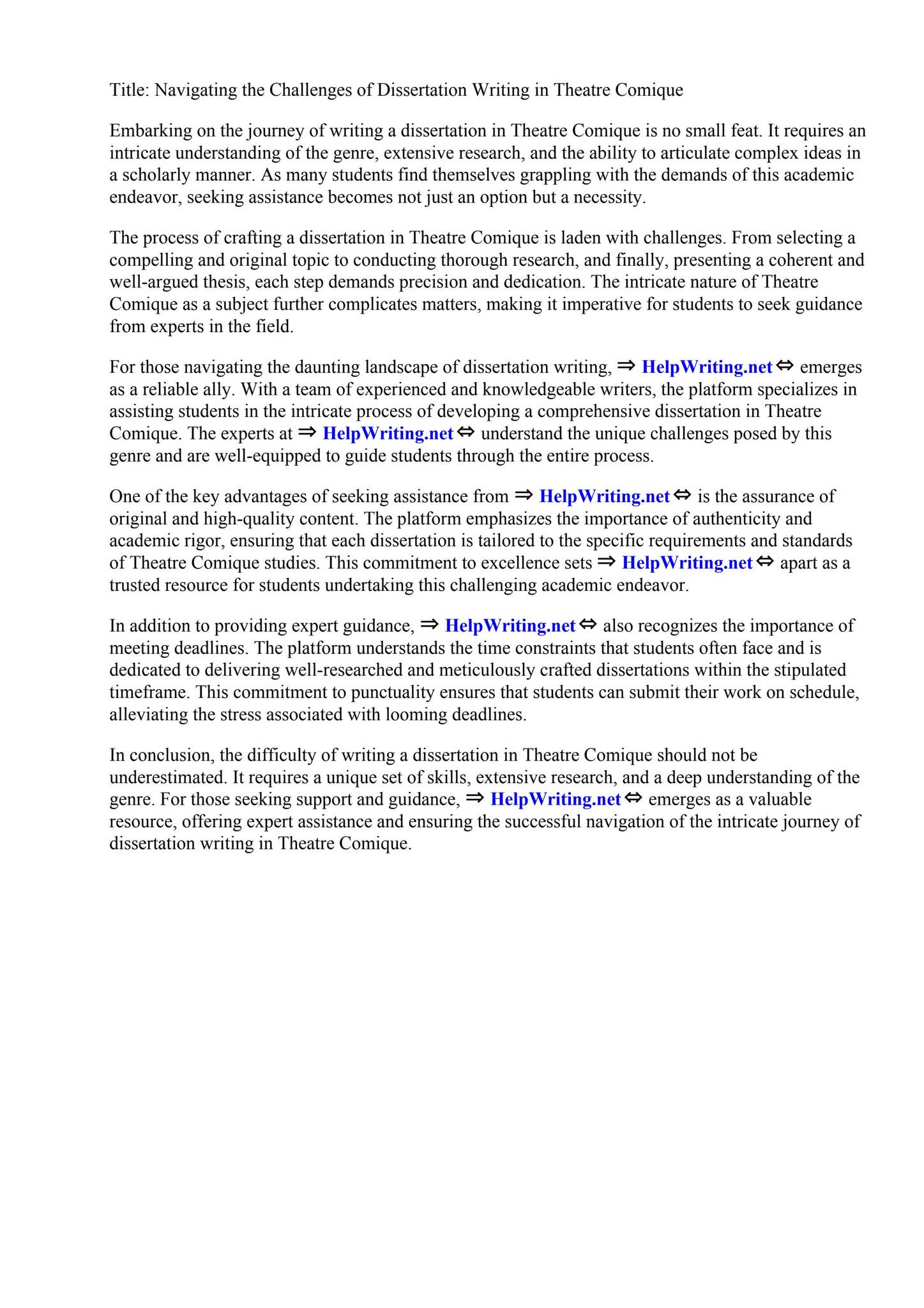 Dissertation Theatre Comique by Ruby Rios - Issuu