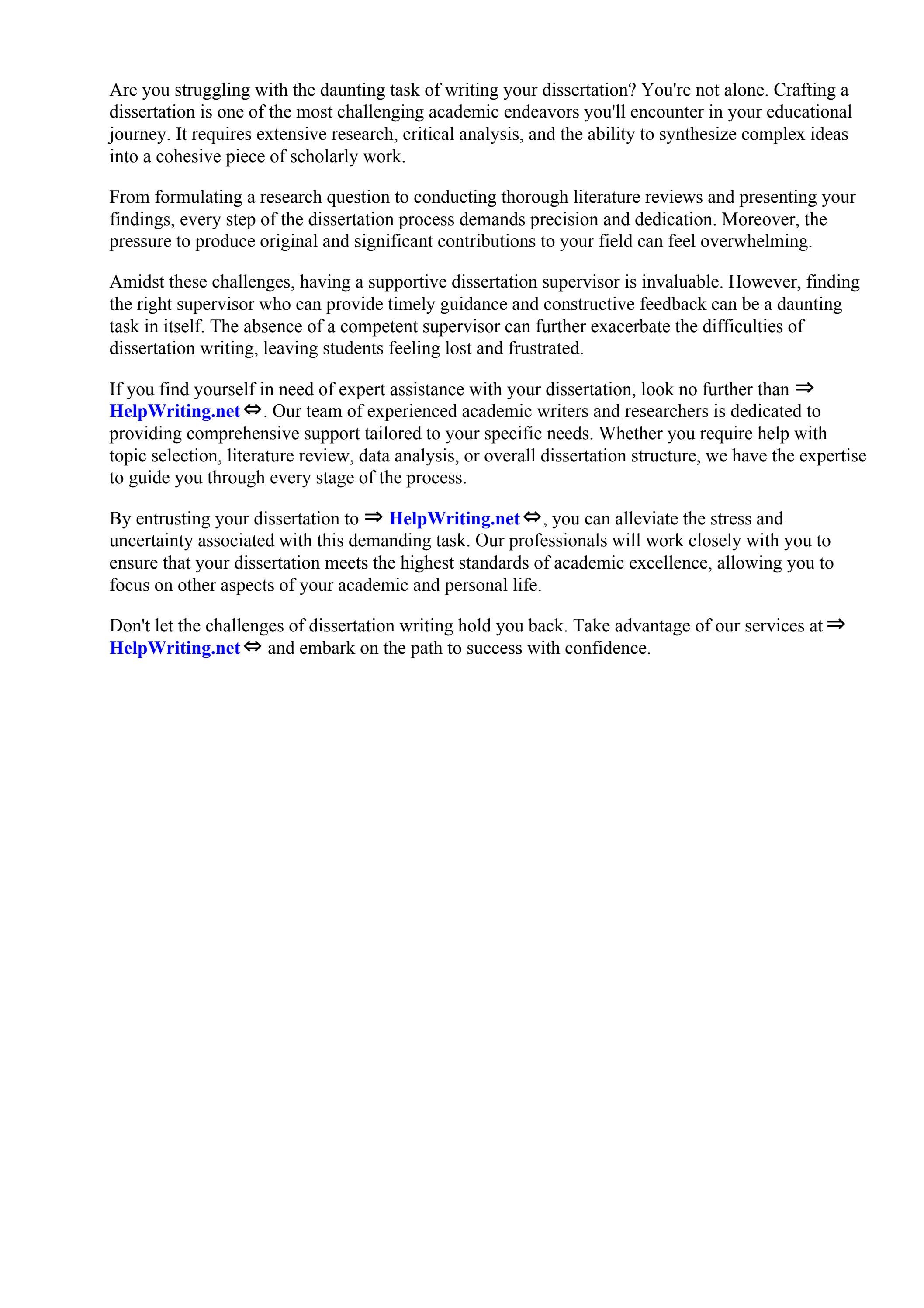 Dissertation Supervisor Vacancy by Danielle Anderson - Issuu