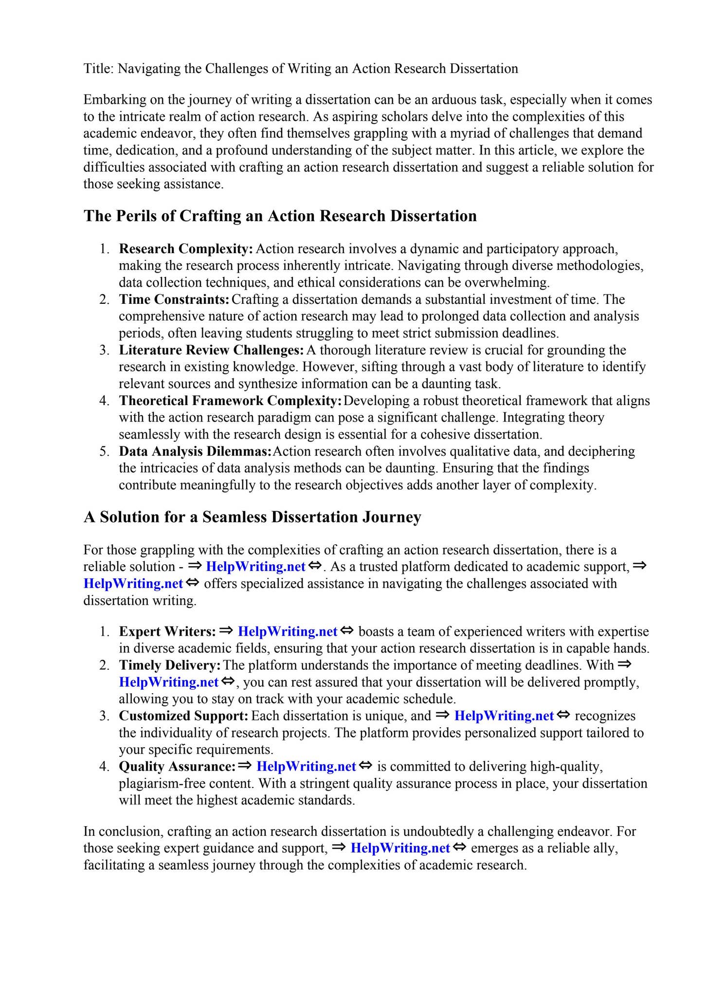 Action Research Dissertation Topics by Jamie Anderson - Issuu