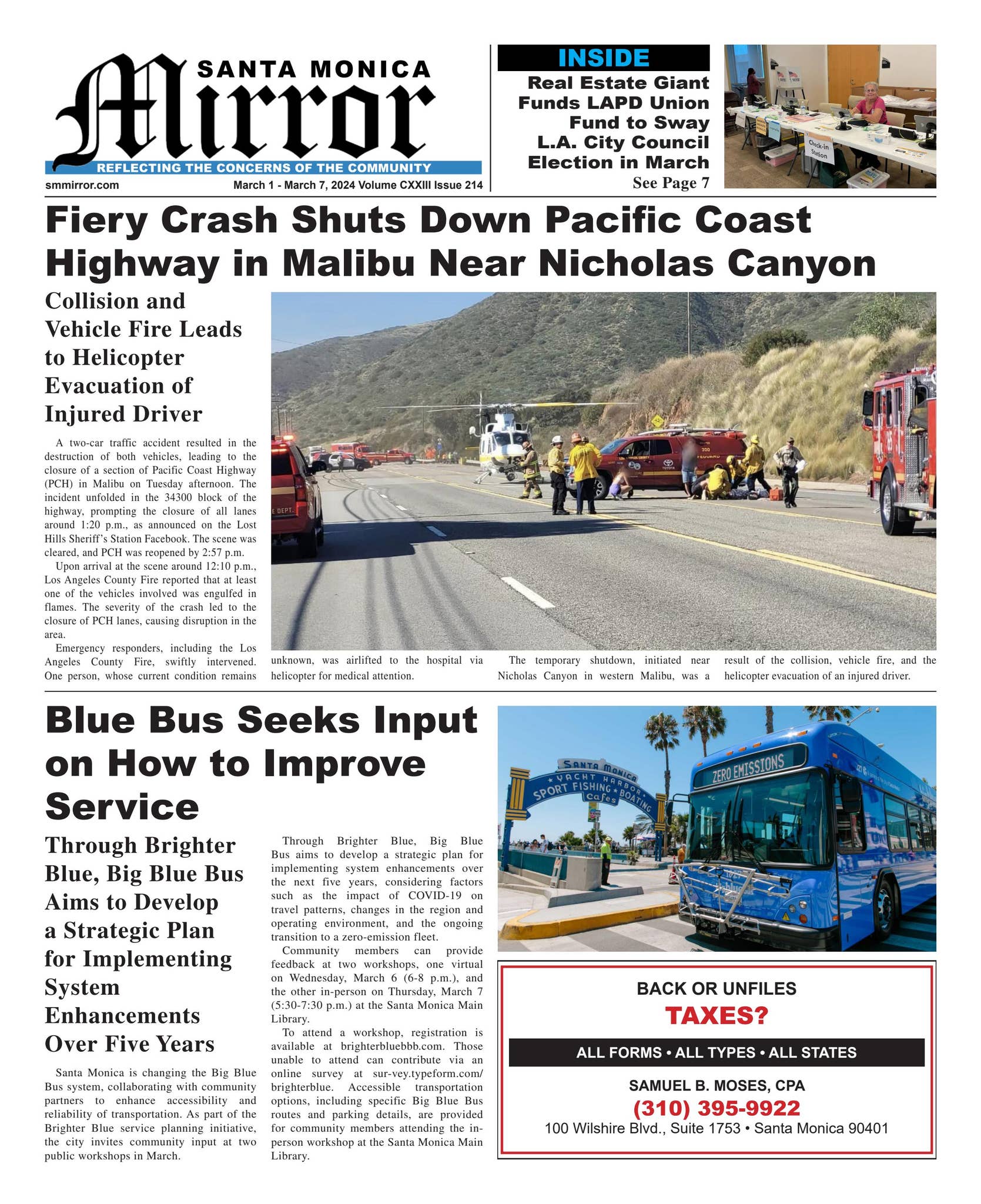 Santa Monica Mirror: Mar 01 - Mar 07, 2024 by Mirror Media Group/ Modoc ...