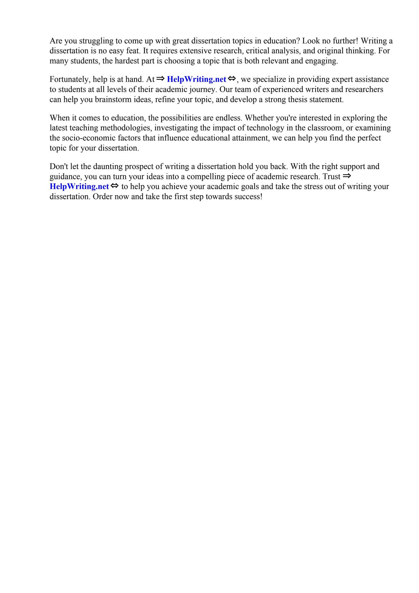 Great Dissertation Topics In Education by Shelly Conner - Issuu