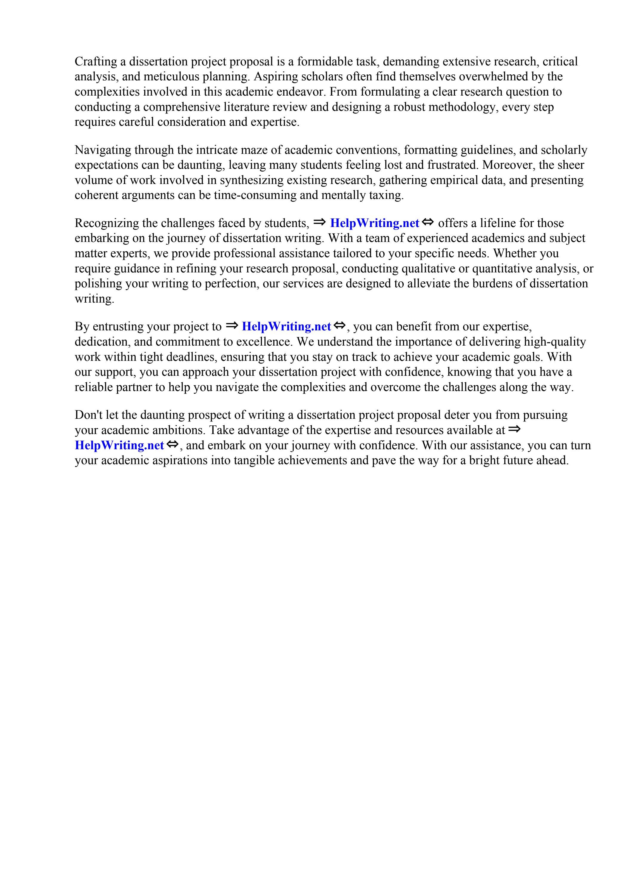 Dissertation Project Proposal by Simone Allen - Issuu