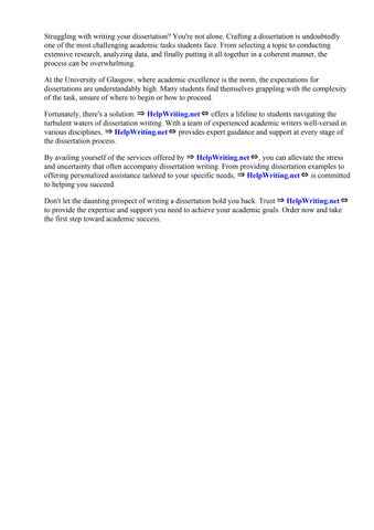 Dissertation Examples University Of Glasgow by Kayla Murguia - Issuu