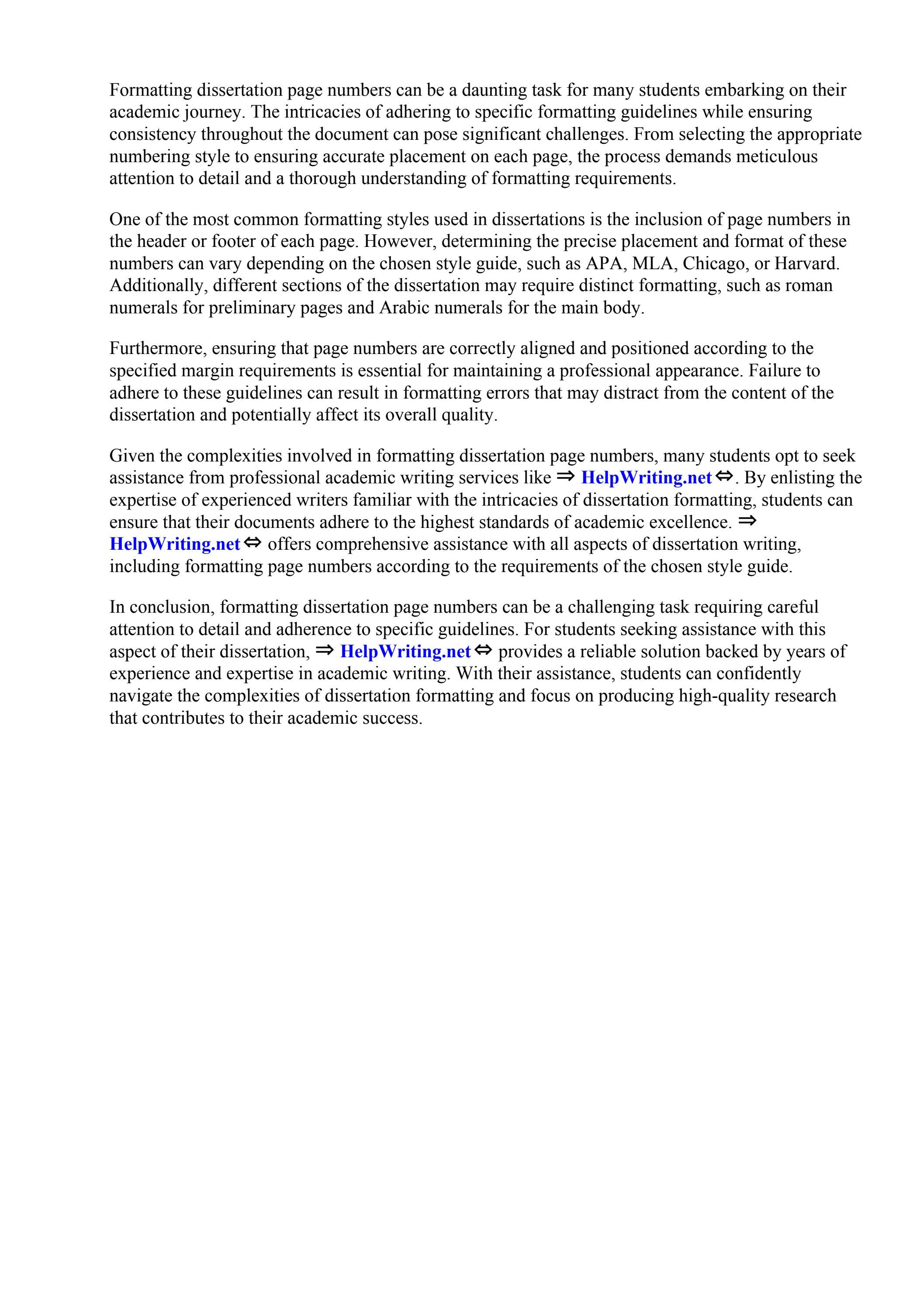 How To Format Dissertation Page Numbers by Sandy Martinez - Issuu