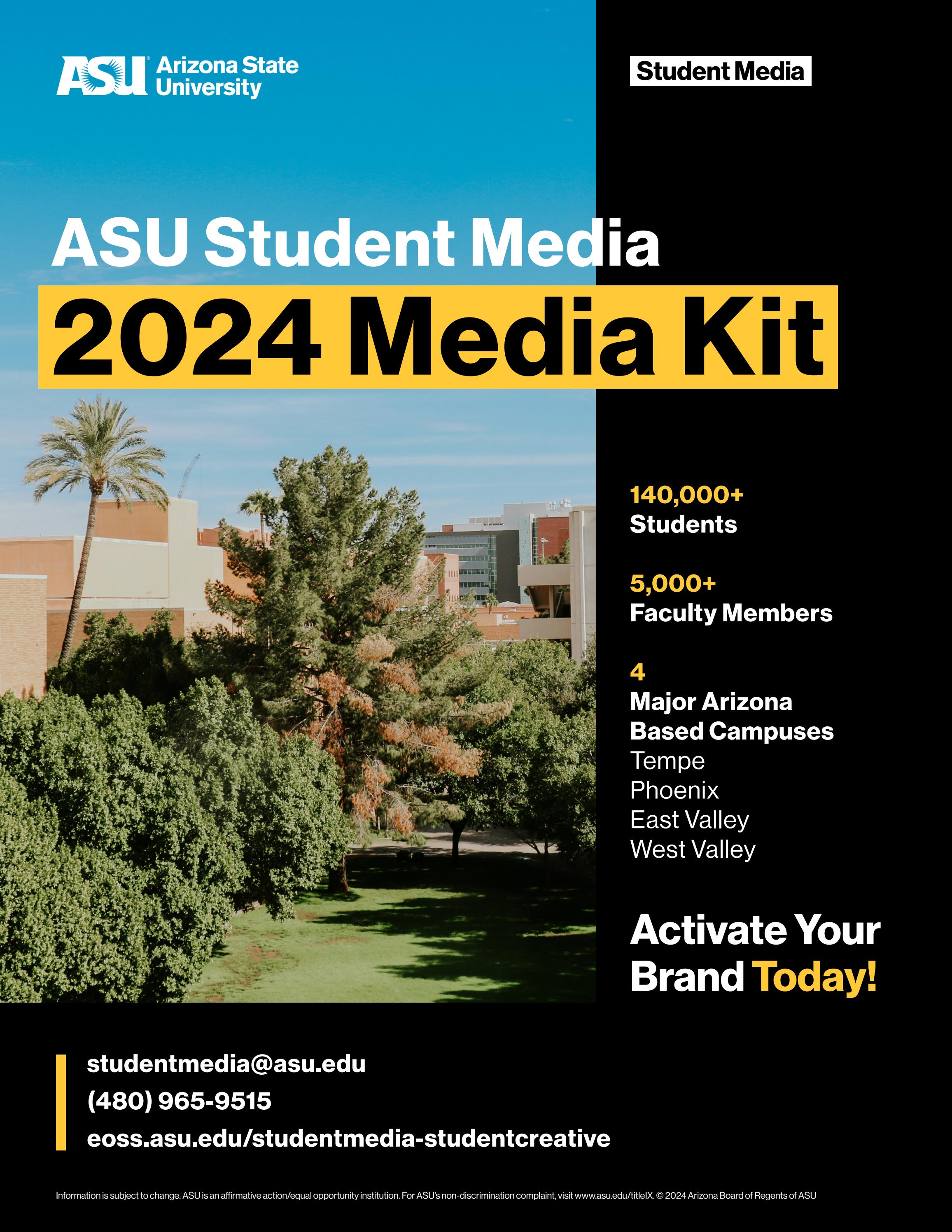 ASU Student Media: Media Kit 2023-2024 by State Press Magazine - Issuu