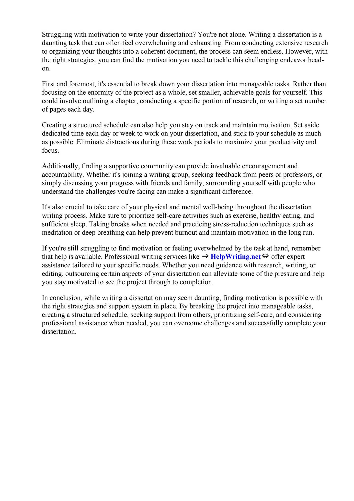 How To Get Motivated To Write My Dissertation by Allison Morrison - Issuu