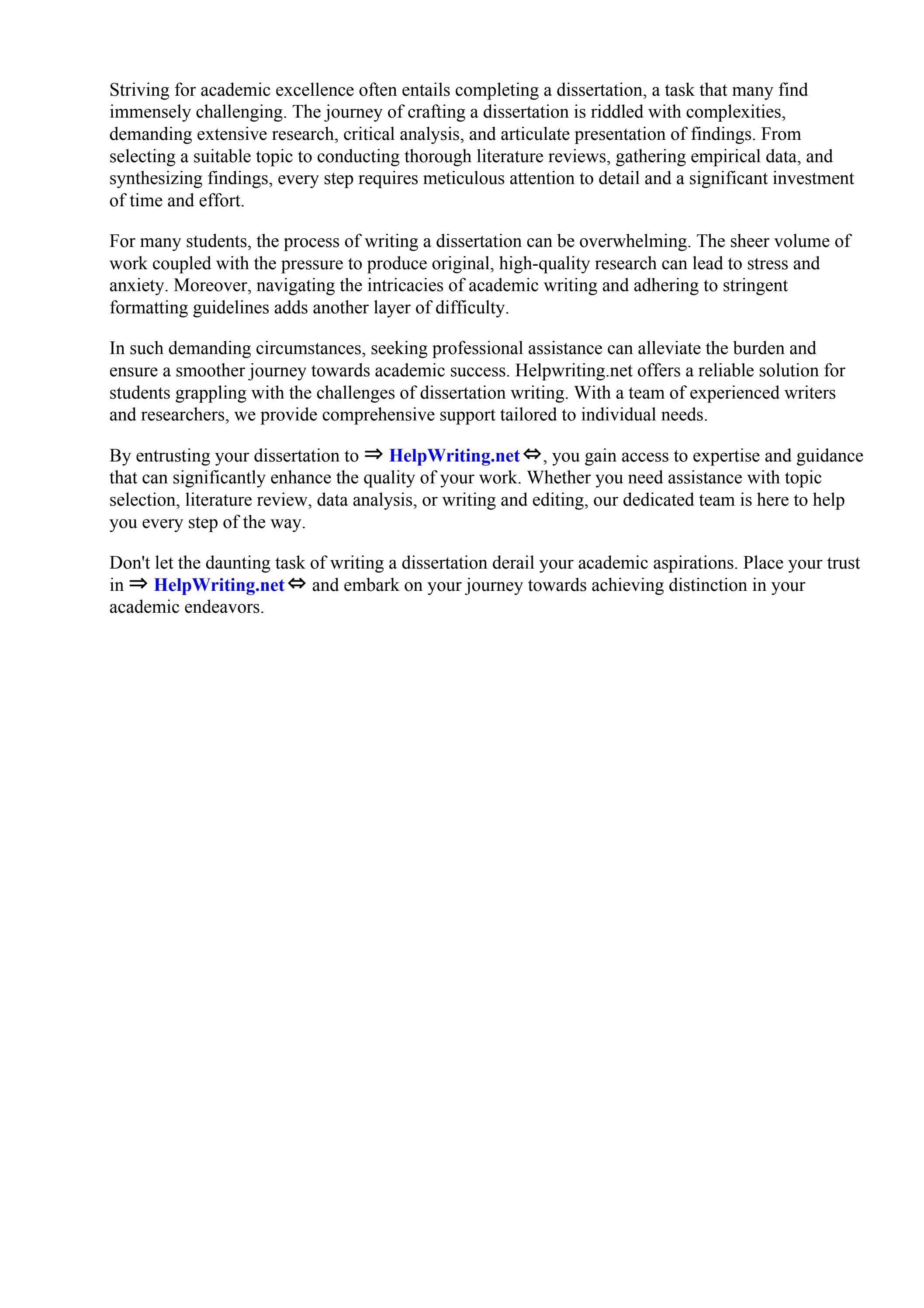 Distinction Dissertation Example by Jennifer Hart - Issuu