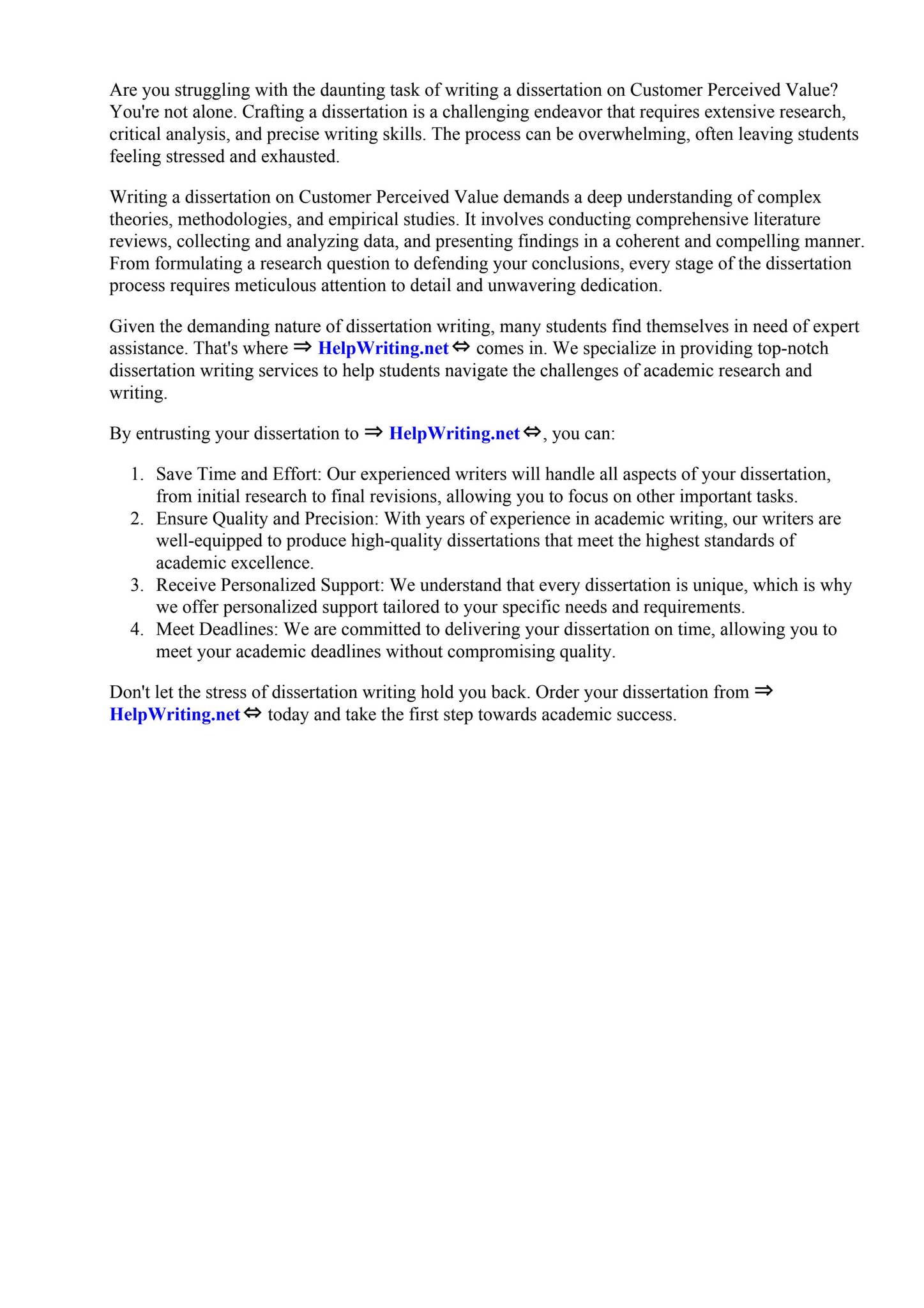 Dissertation Customer Perceived Value by Colleen Rivera - Issuu