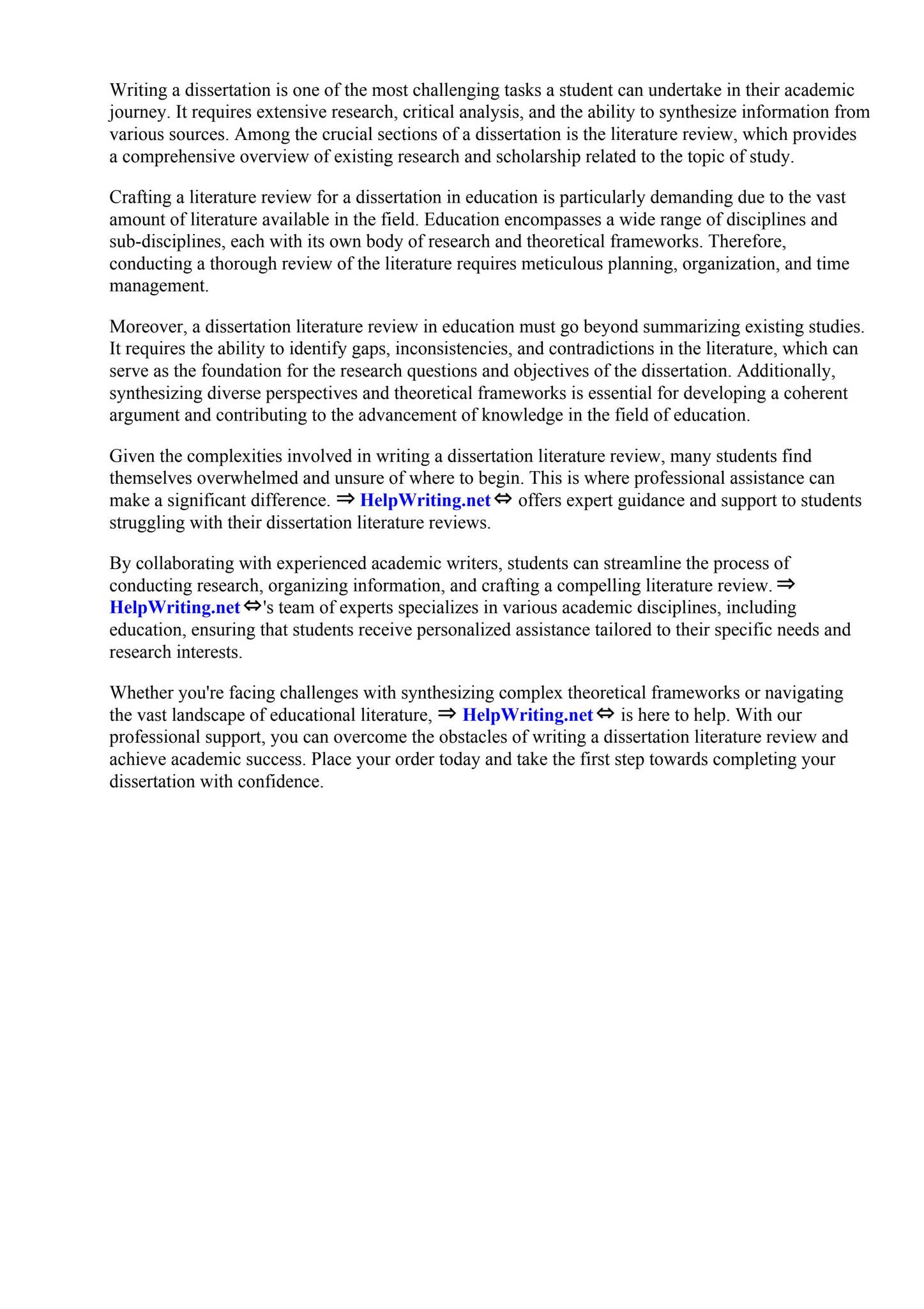 Dissertation Literature Review Example Education by Rachel Shale - Issuu