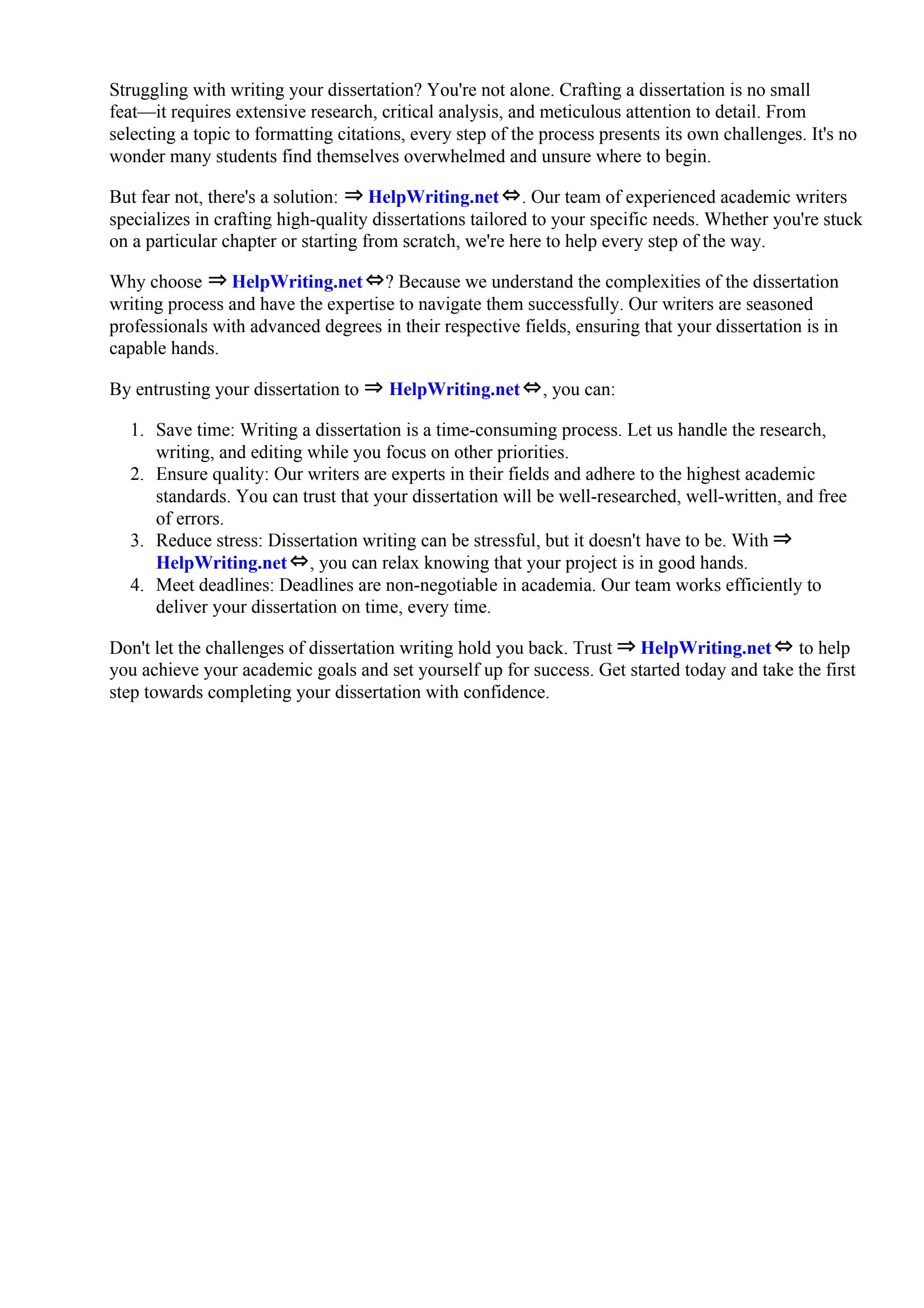 Dissertation Made Easy by Theresa Roberts - Issuu