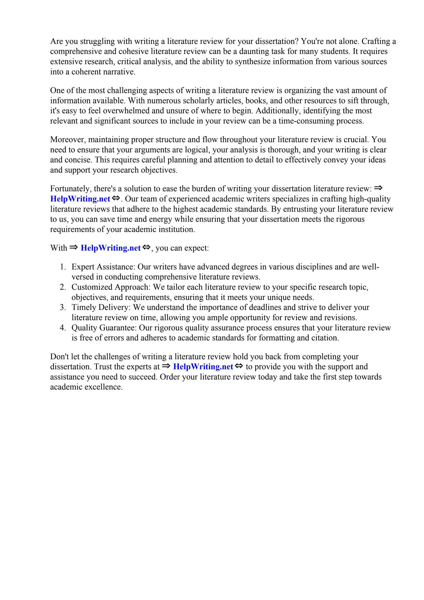 Literature Review For A Dissertation Structure by Erica Lynch - Issuu