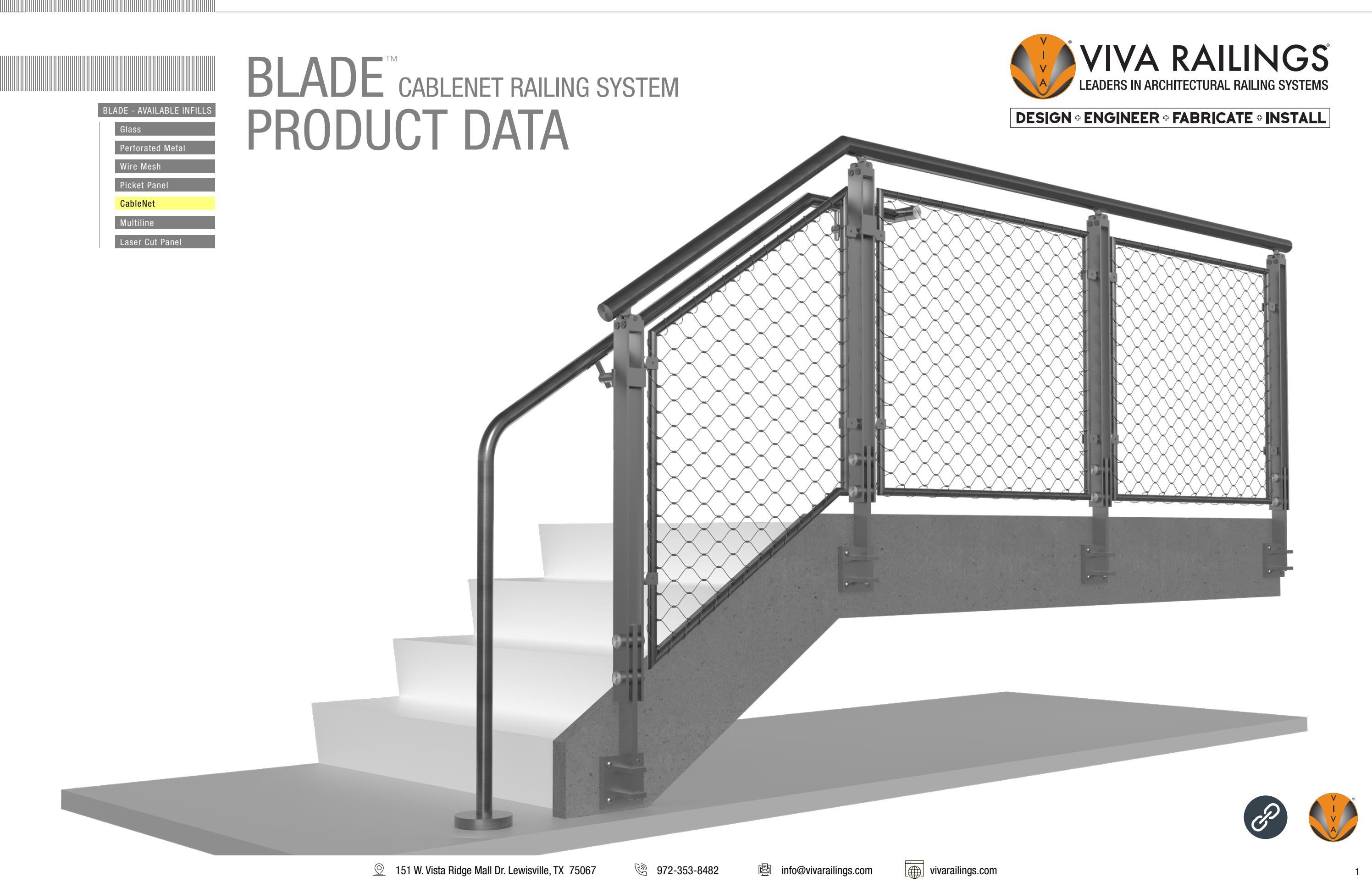 BLADE CableNet Product Data by viva.railings - Issuu