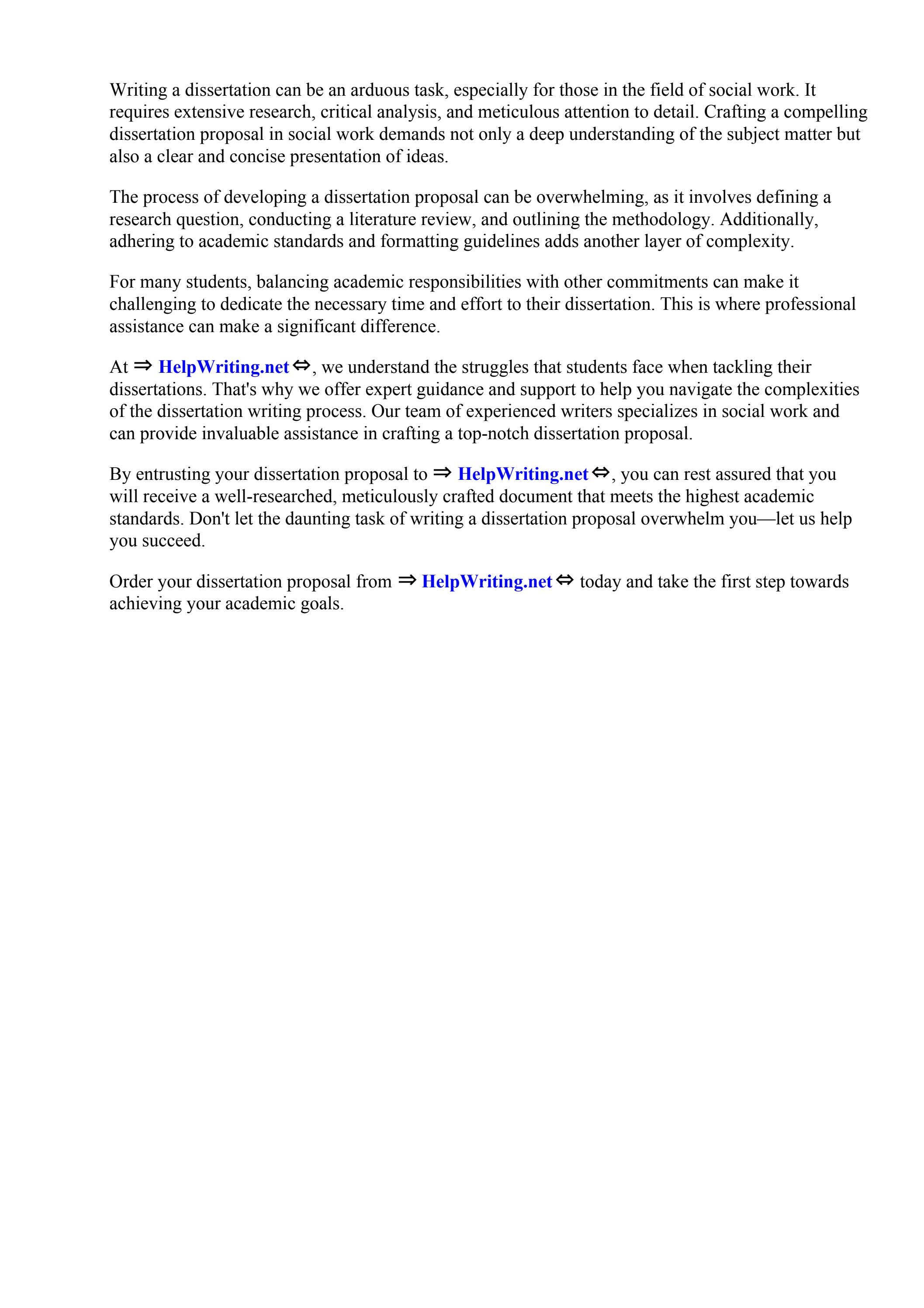 Dissertation Proposal Example Social Work by Angela Jones - Issuu