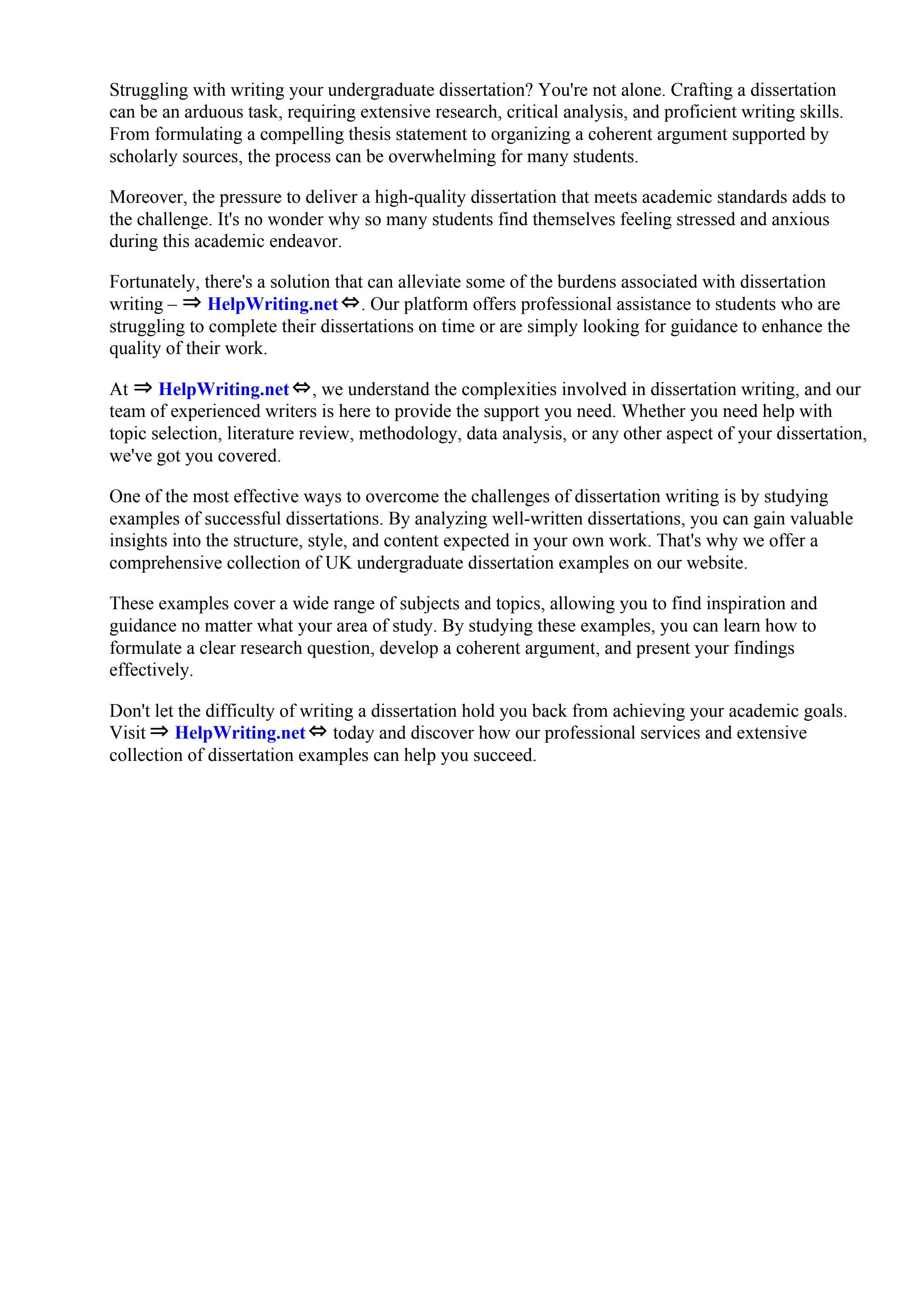 Uk Undergraduate Dissertation Examples by Megan Green - Issuu
