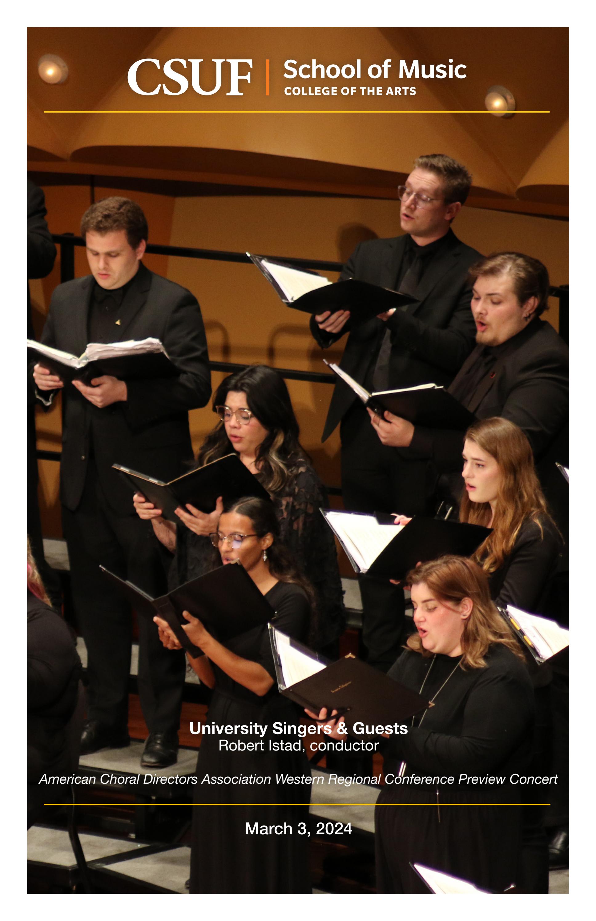 "ACDA Western Regional Conference Preview" program by csuf_COTA - Issuu