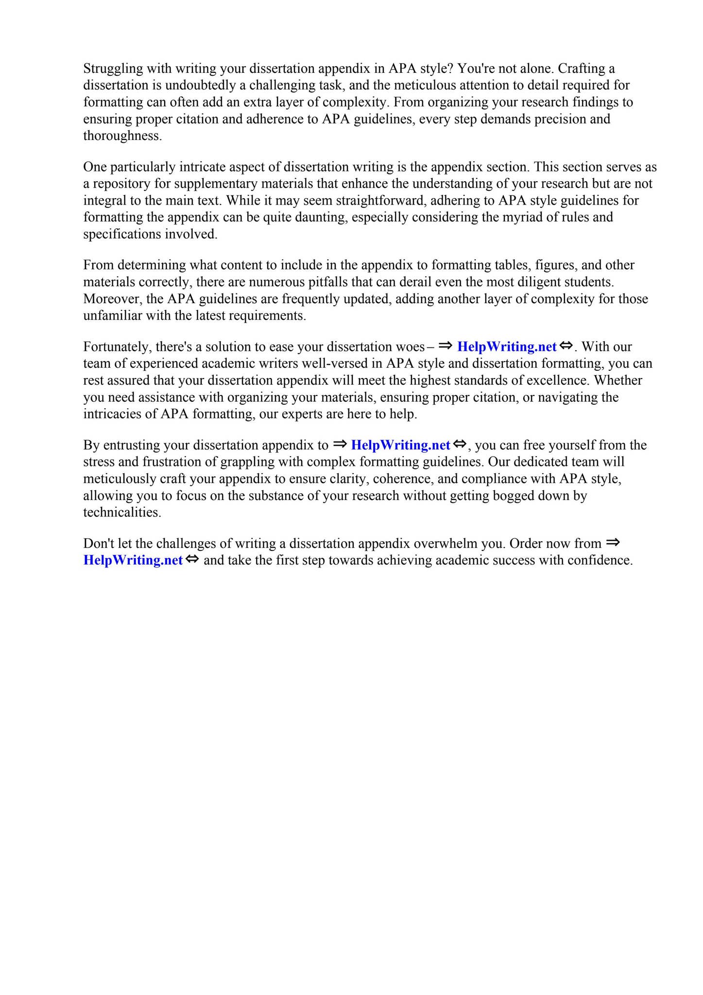 Apa Style Dissertation Appendix by Alicia Stone - Issuu