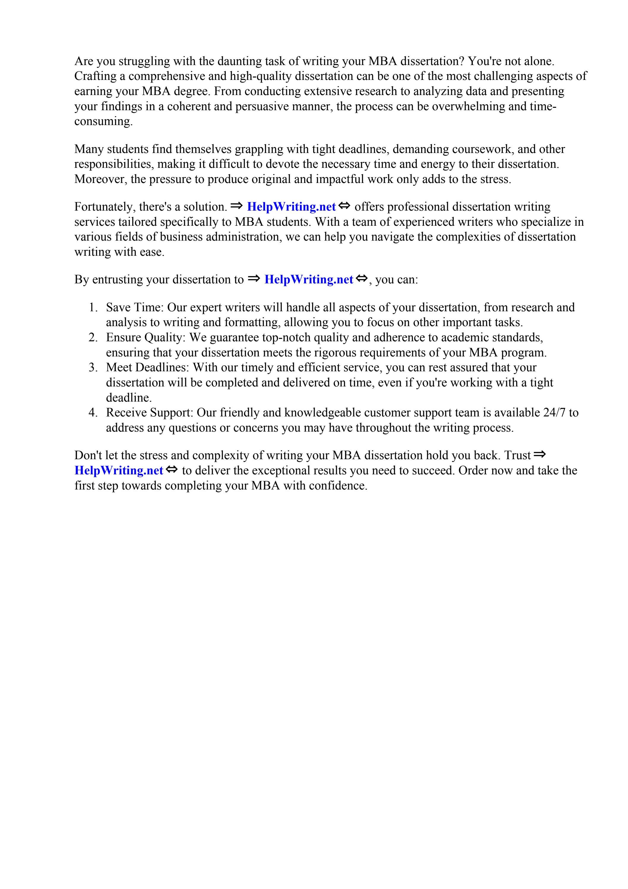 Mba Dissertation Guidelines by Kandi Hawkins - Issuu