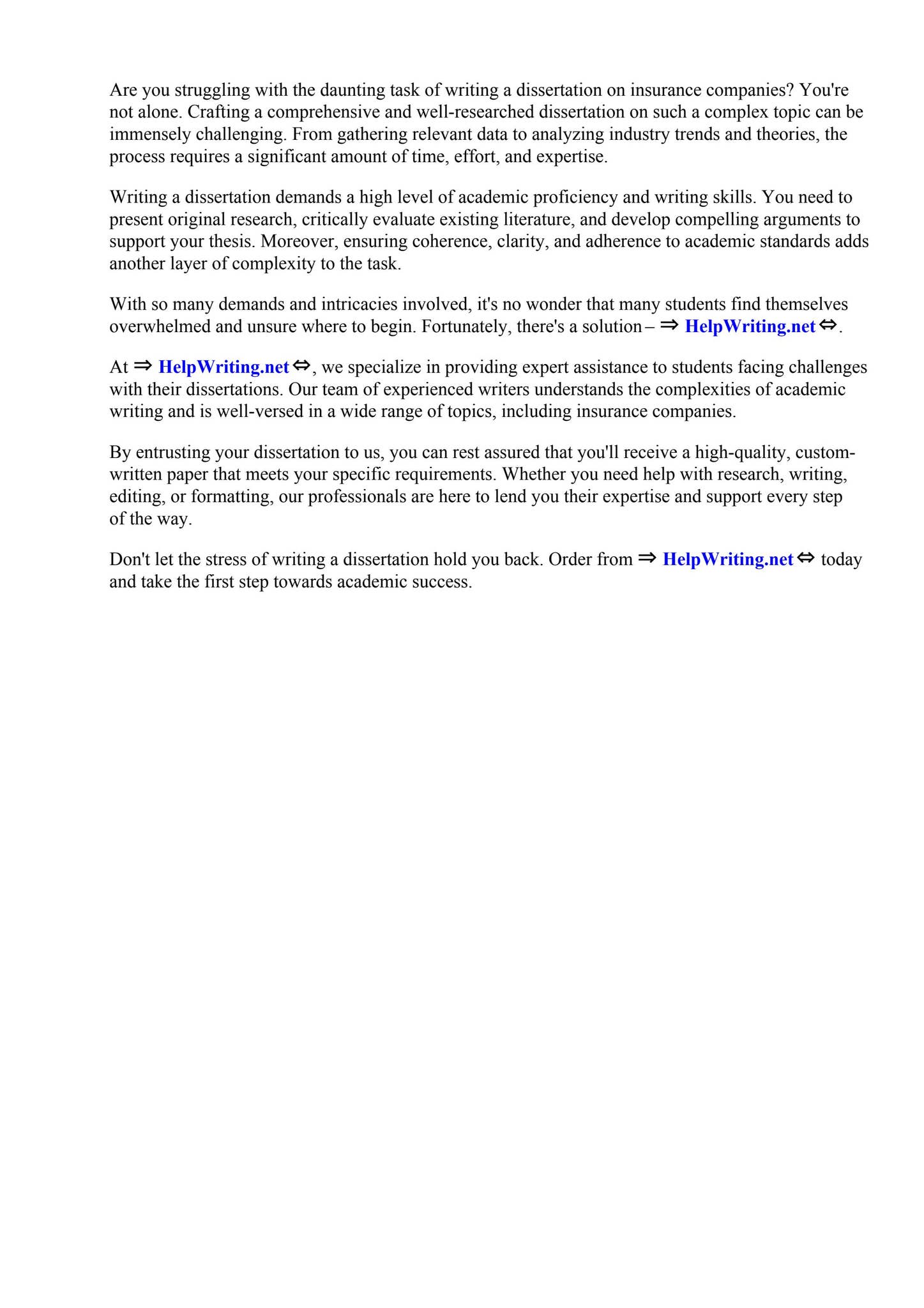 Dissertation On Insurance Companies by Kandi Hawkins - Issuu