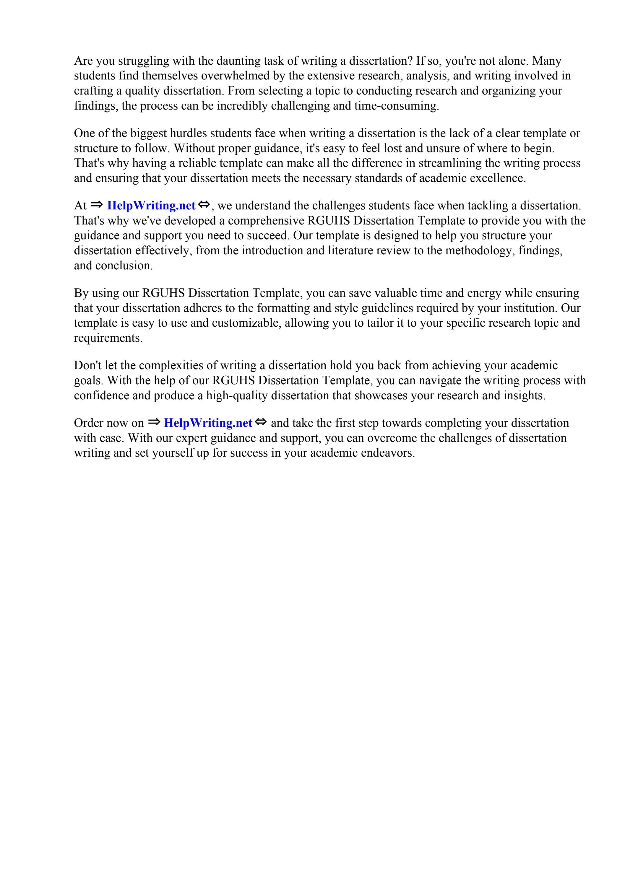 Rguhs Dissertation Template by Terri Cordova - Issuu