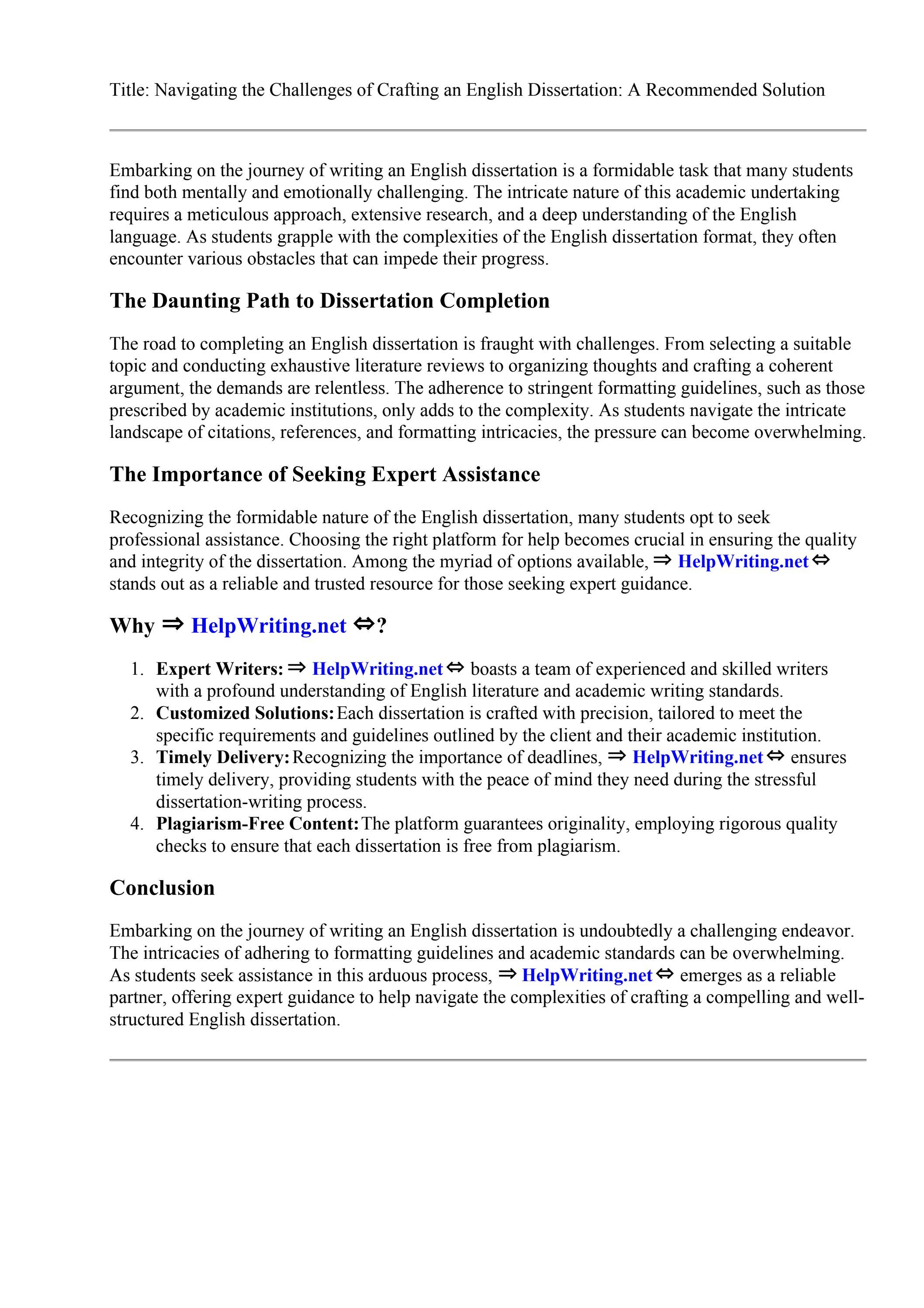 English Dissertation Format by Nikki Soto - Issuu
