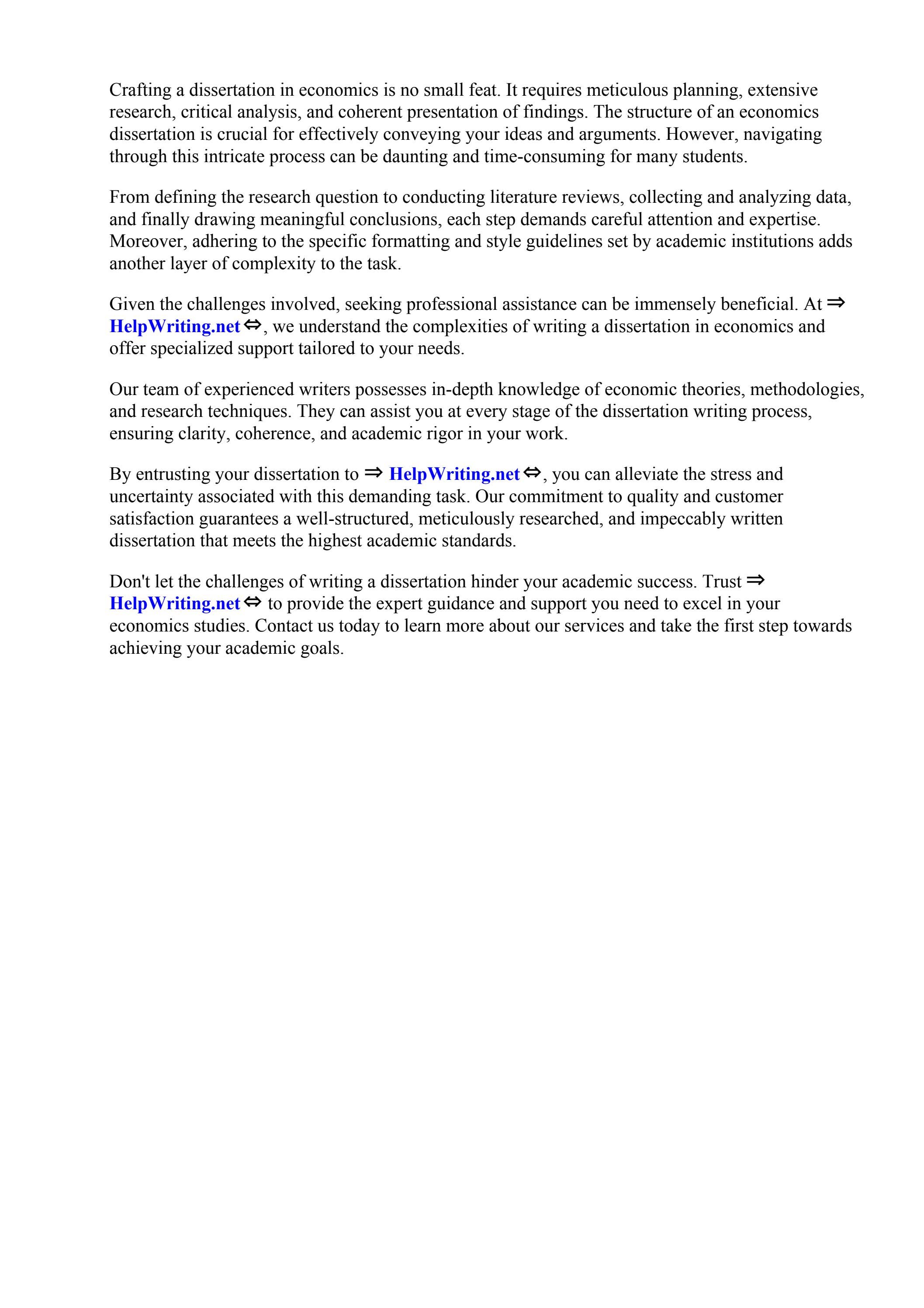 Economics Dissertation Structure by Amber Weber - Issuu