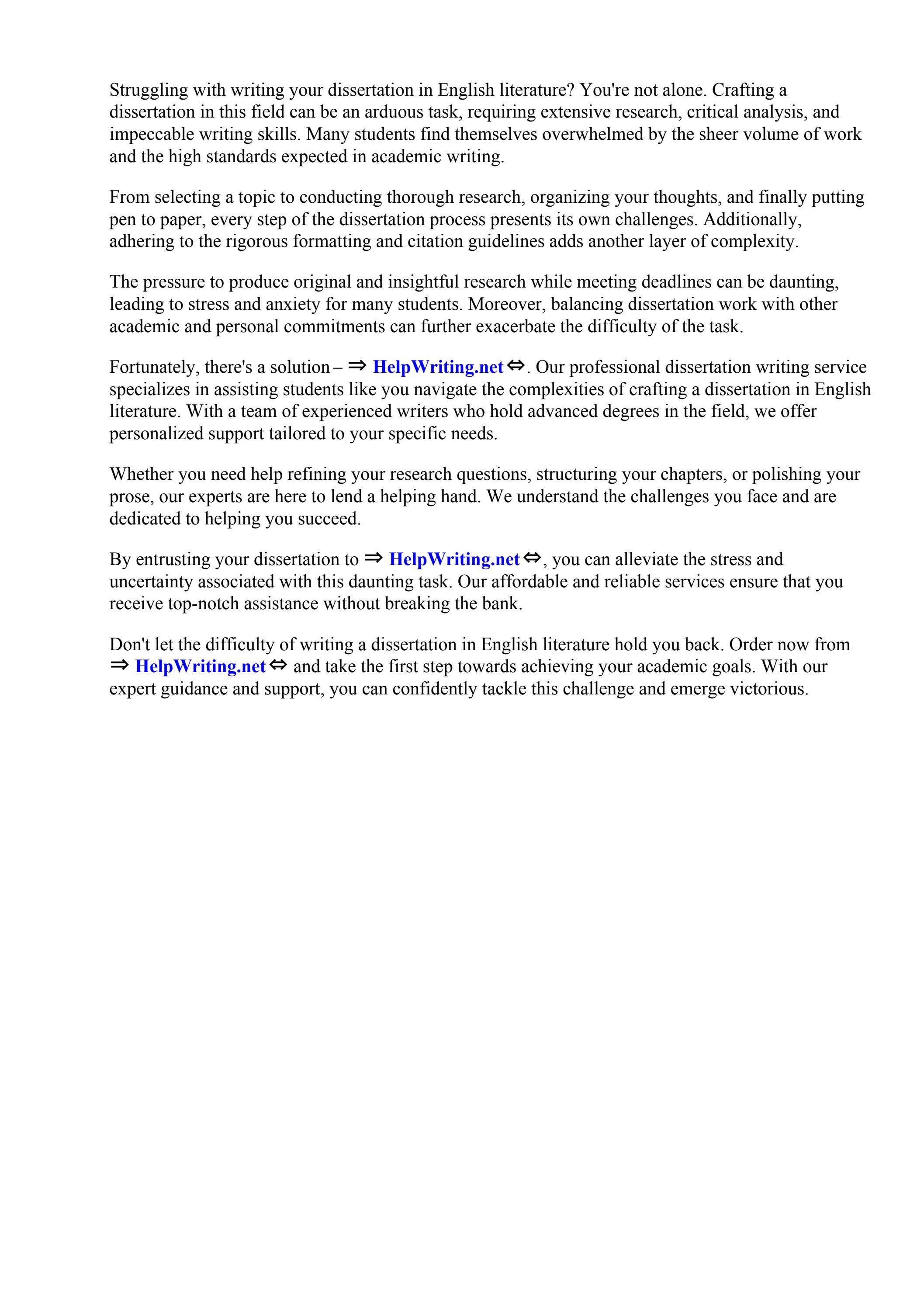Dissertation English Literature by Karri Johnson - Issuu