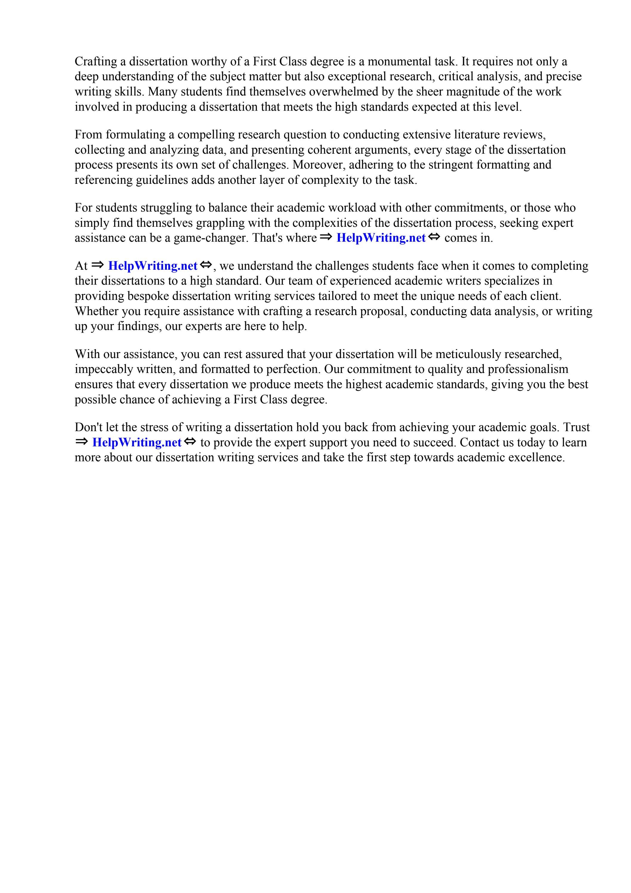 Dissertation First Class by Karri Johnson - Issuu
