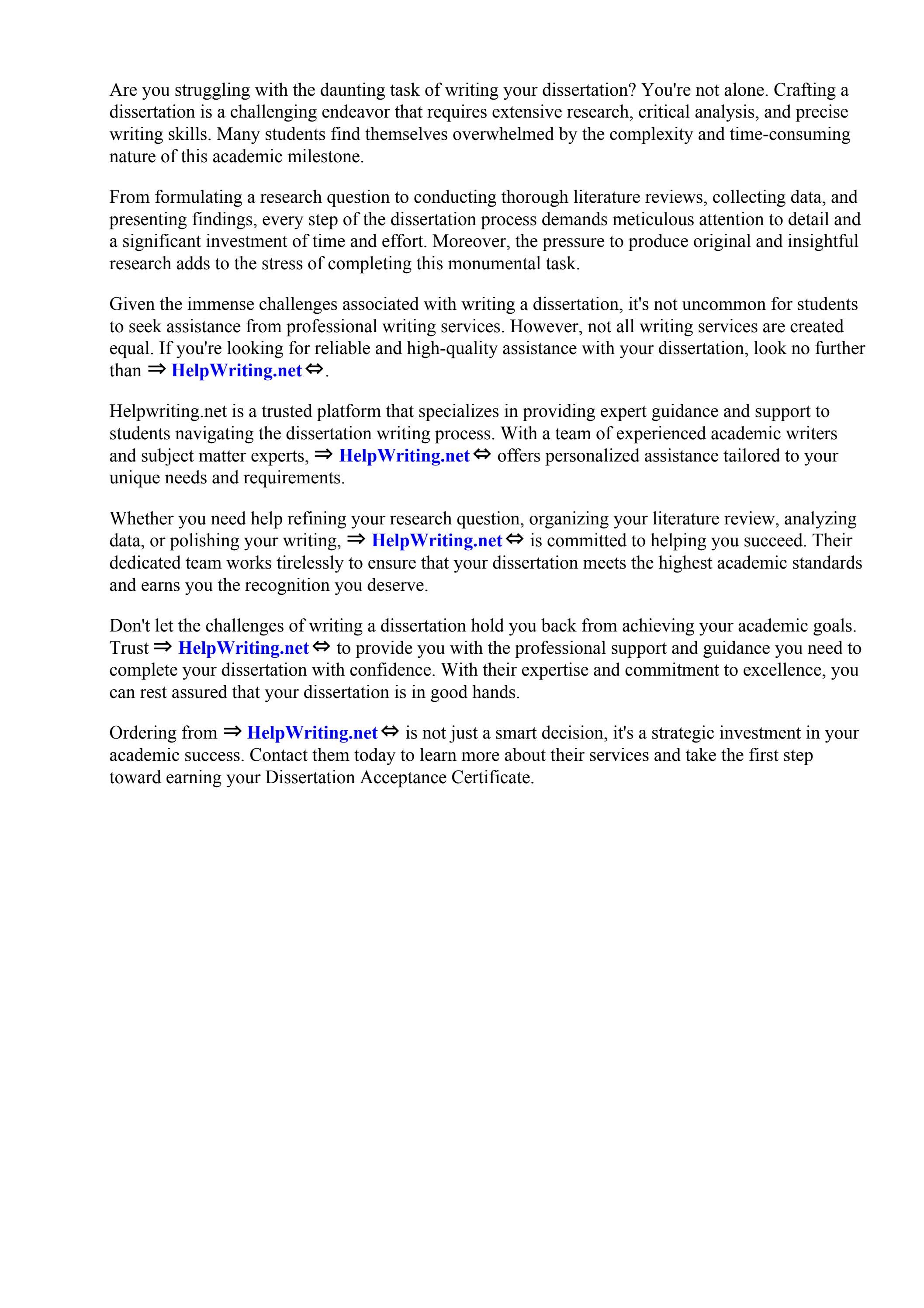 Dissertation Acceptance Certificate by Caroline Woods - Issuu