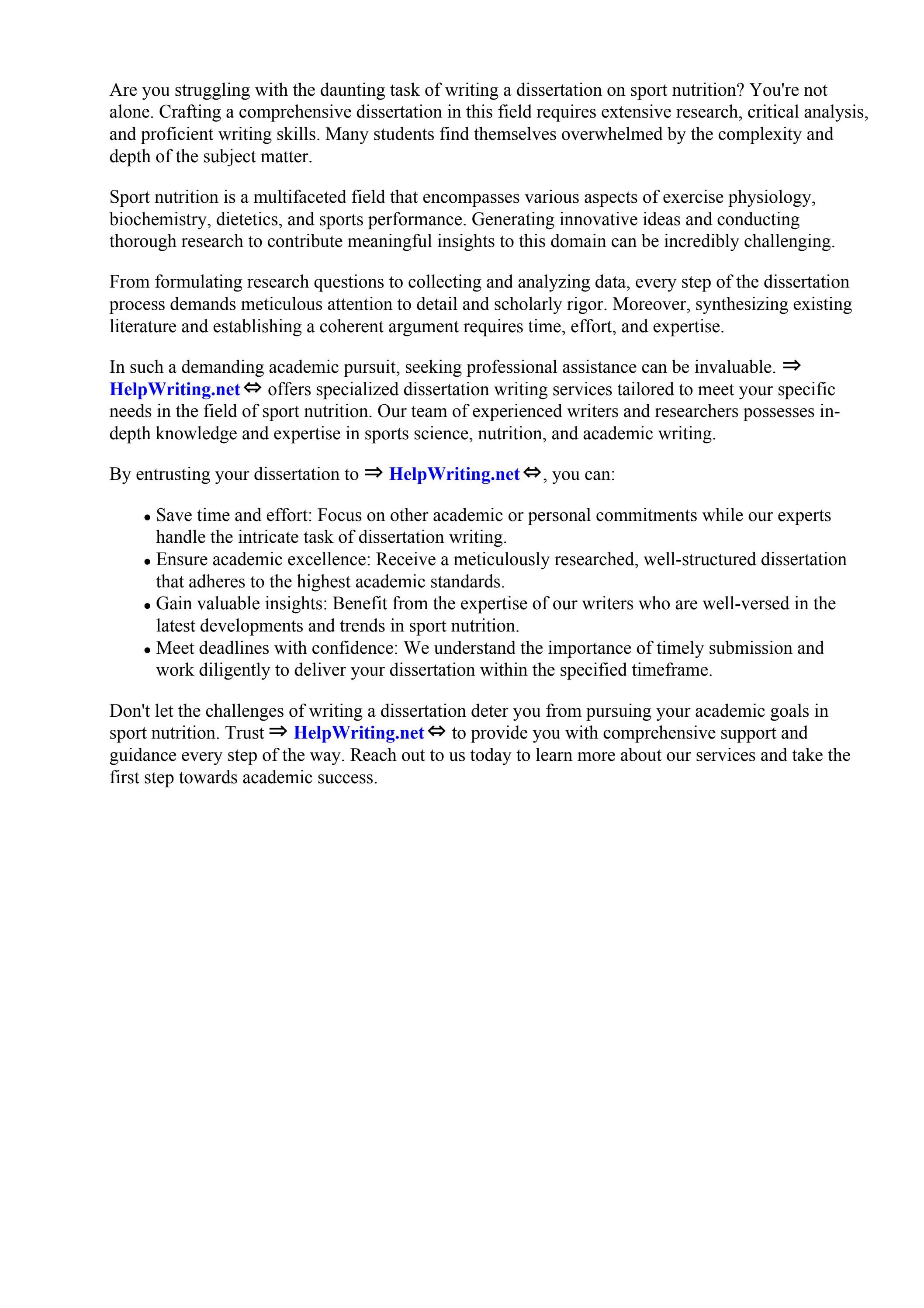 Sport Nutrition Dissertation Ideas By Marci Baldwin Issuu Sport Nutrition Dissertation Ideas By Marci Baldwin Issuu
