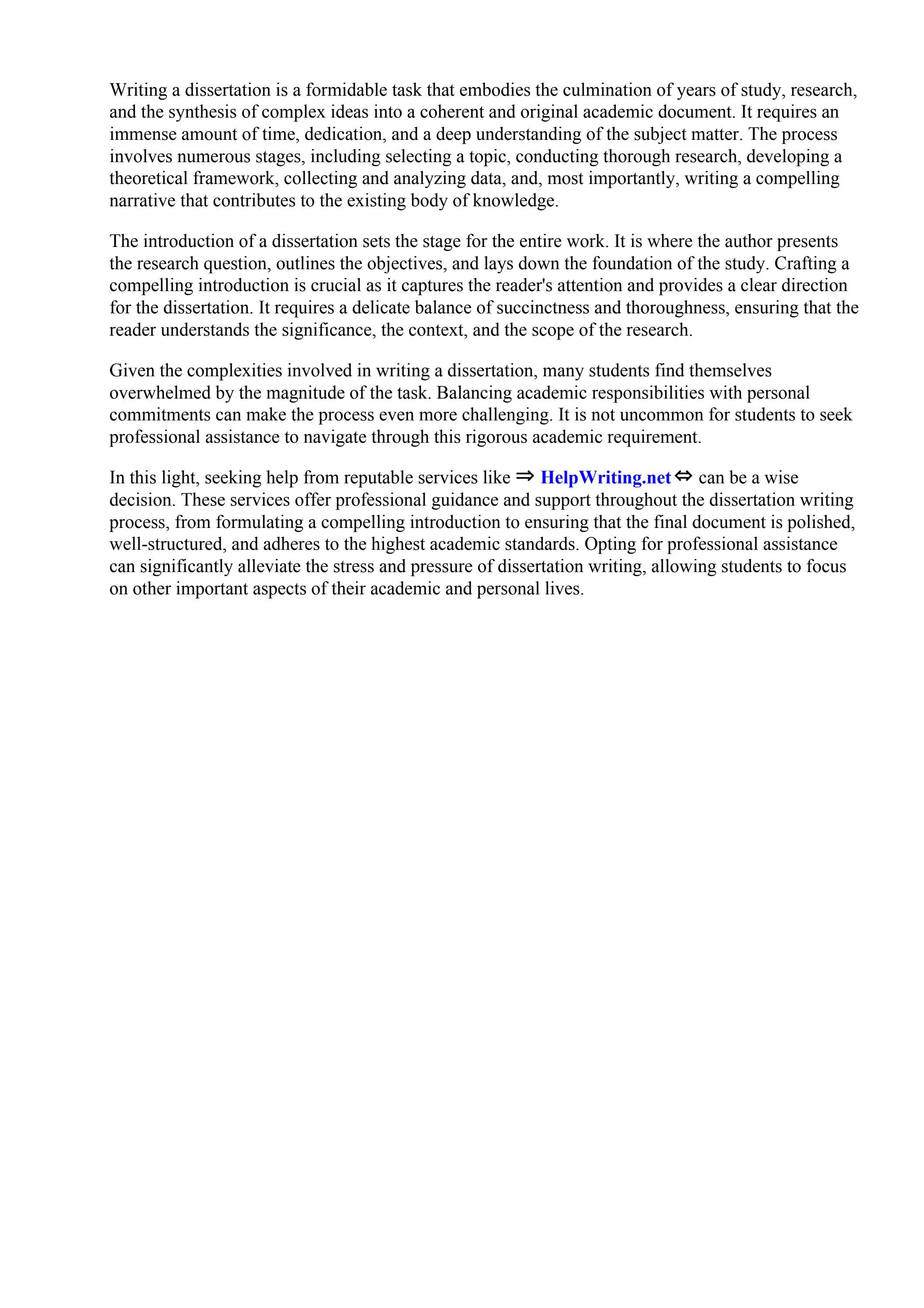 Exemples Dintroduction Pour Une Dissertation by Danielle Cote - Issuu