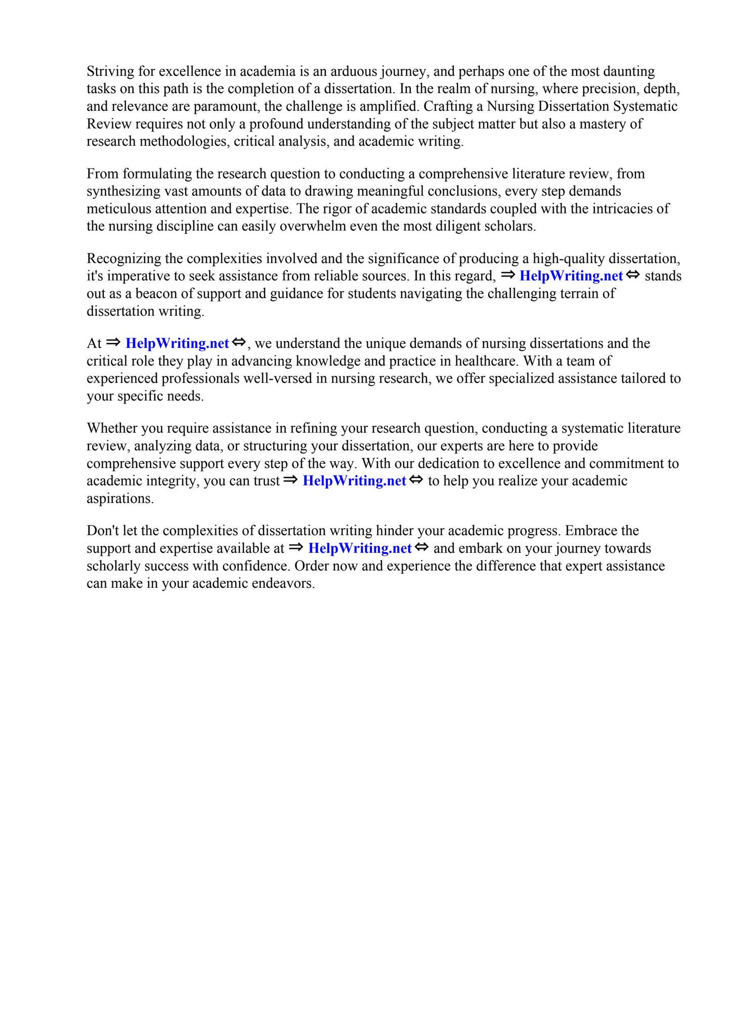 Nursing Dissertation Systematic Review by Lisa Singleton - Issuu