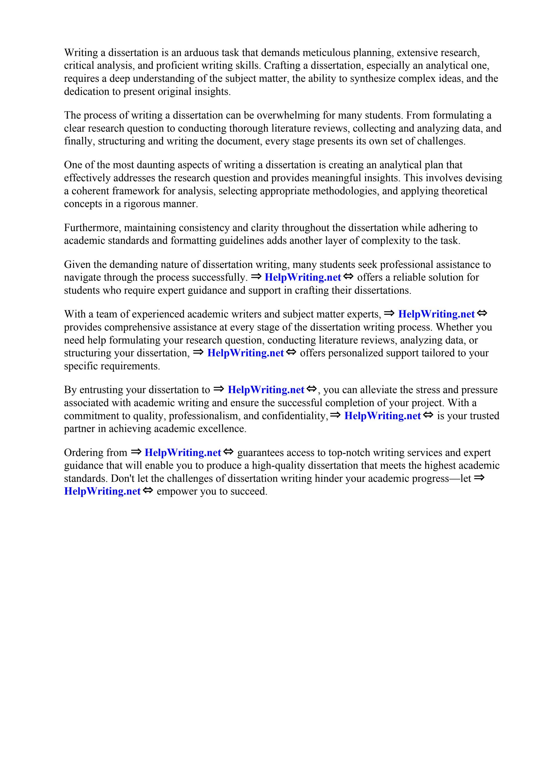 Dissertation Analytique Plan by Caroline Woods - Issuu