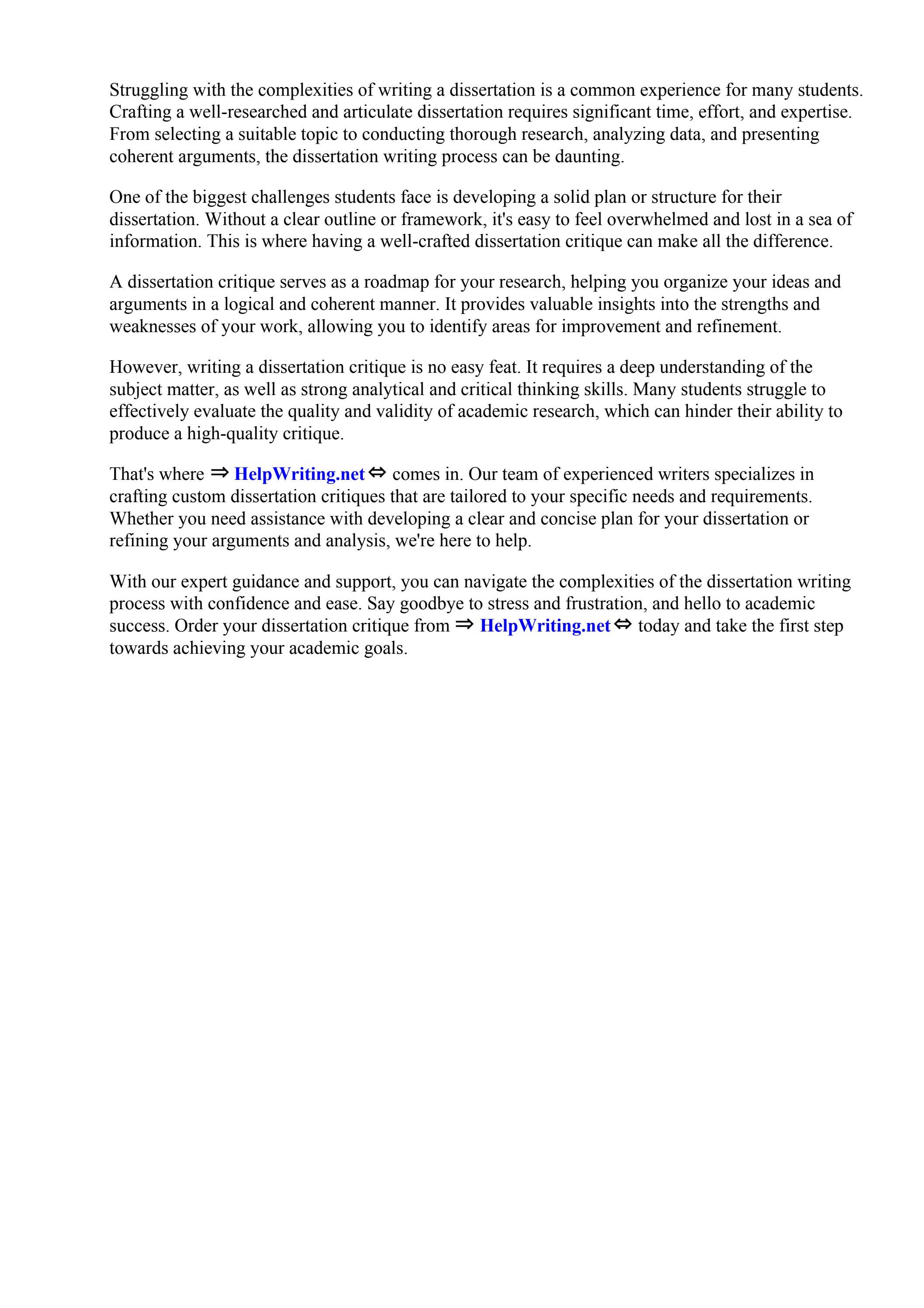 Exemple Plan Dissertation Critique by Sharon White - Issuu