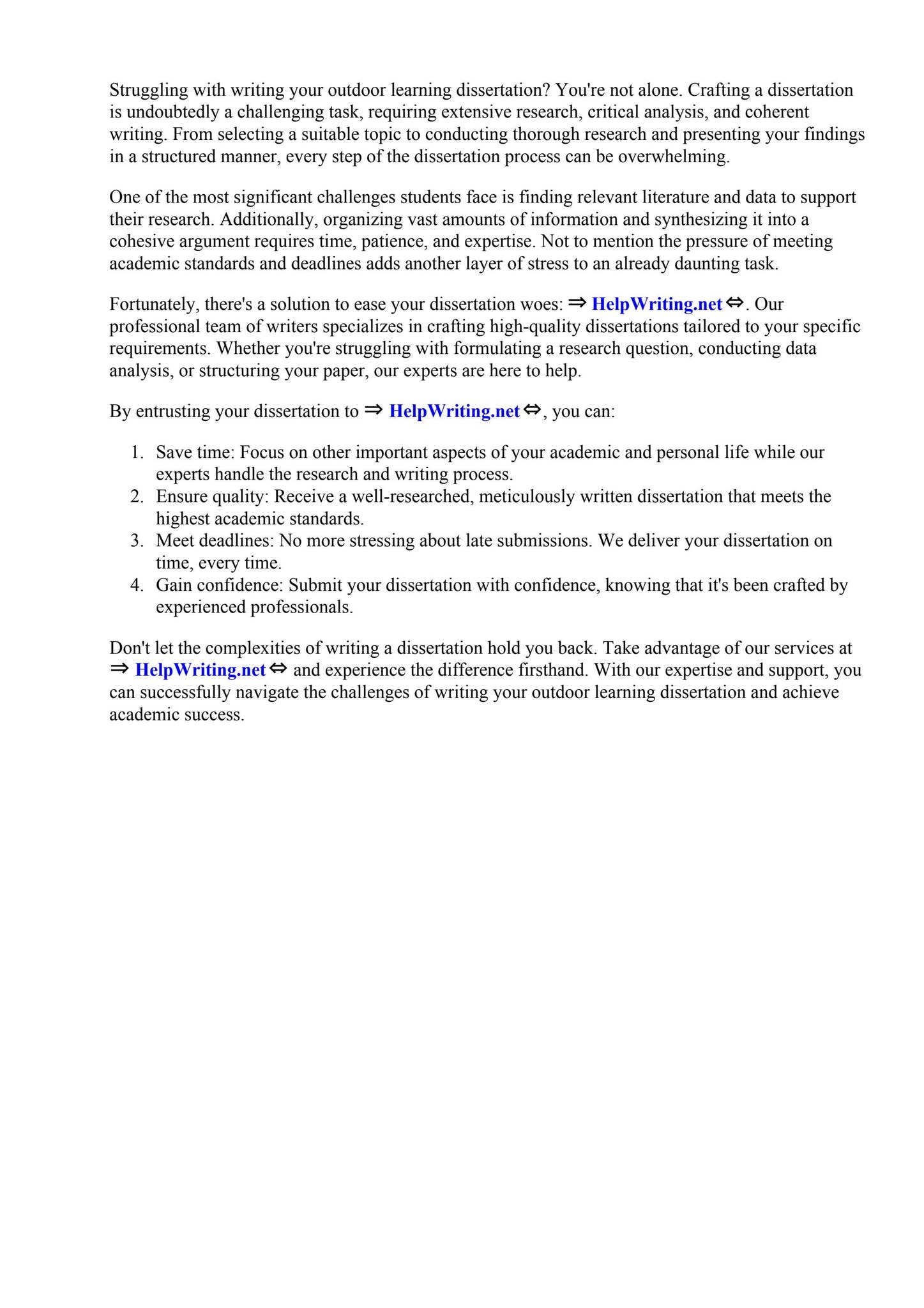 Outdoor Learning Dissertation Example by Anna Goans - Issuu